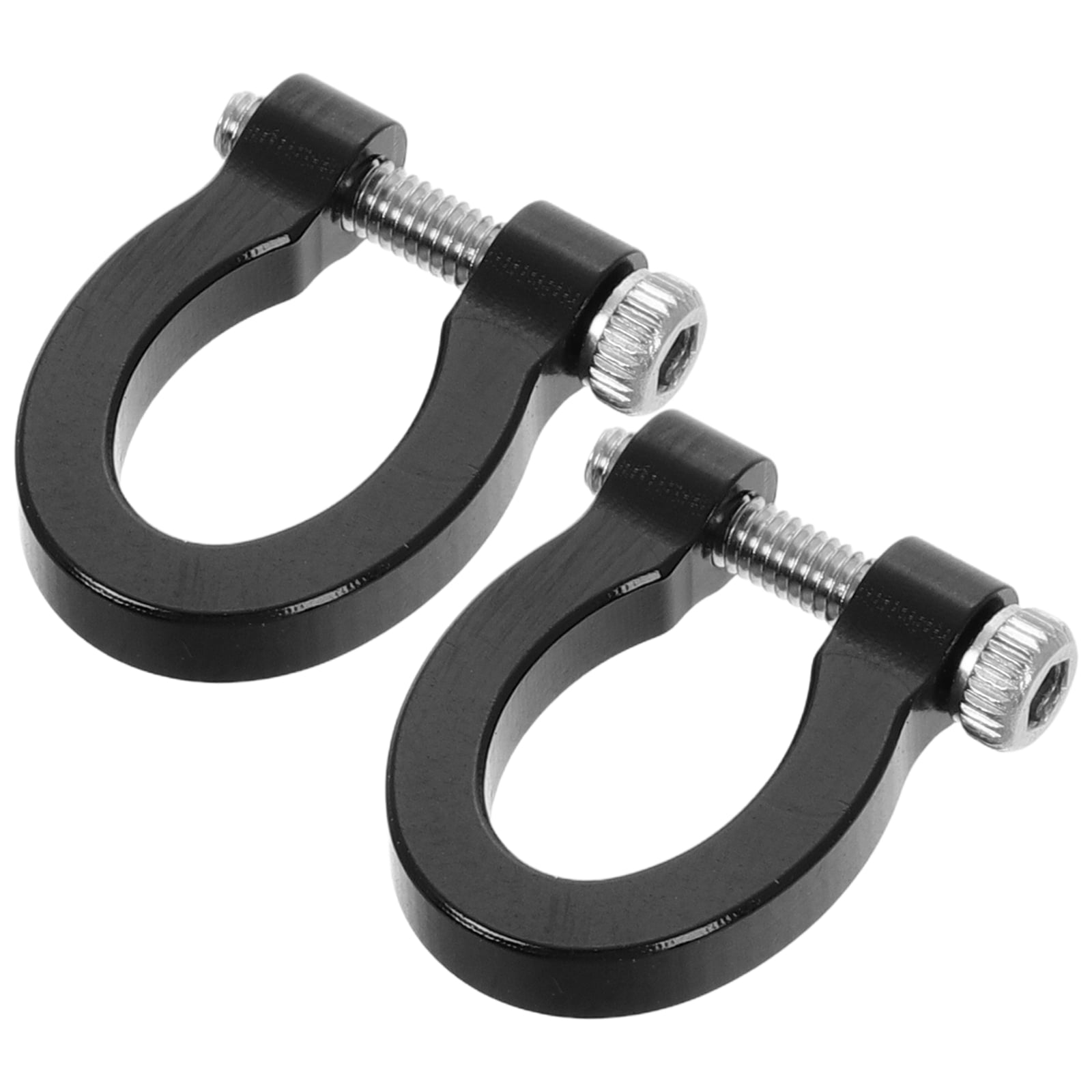 OUNONA 1Pair D Ring Shackle Towing Hook Trailer Buckle Screw Pin Tow ...