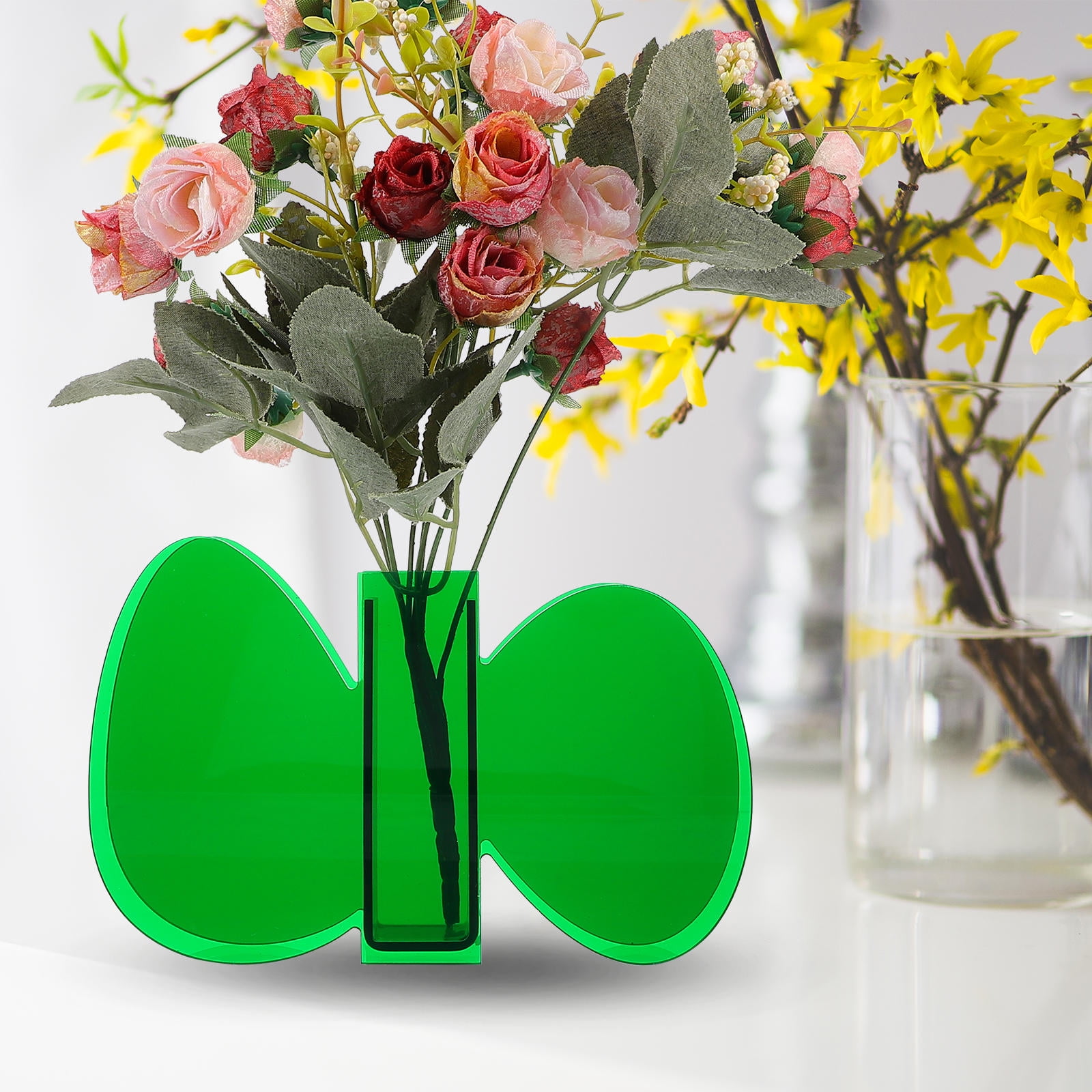 OUNONA 1Pc DIY Flower Vase Decor Desktop Vase Adornment Home Unique Art ...