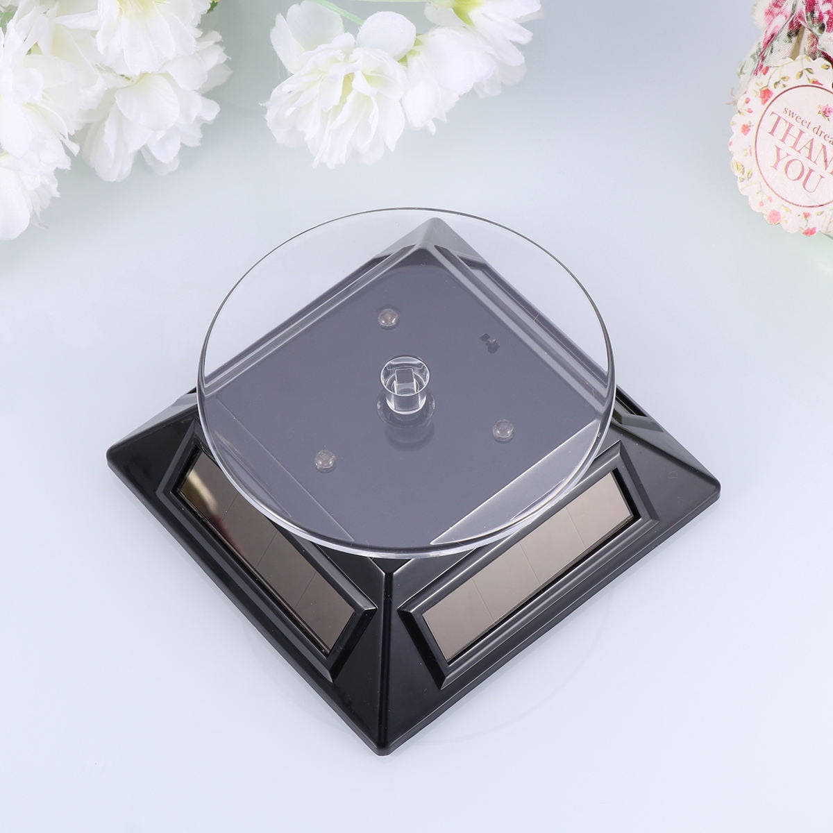 OUNONA 1Pc Solar Display Stand Rotating Platform Display Holder for ...