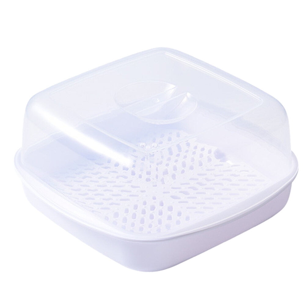 CATIEBYE Microwave Steamer Insert PP Kitchen Container White 1Pcs ...