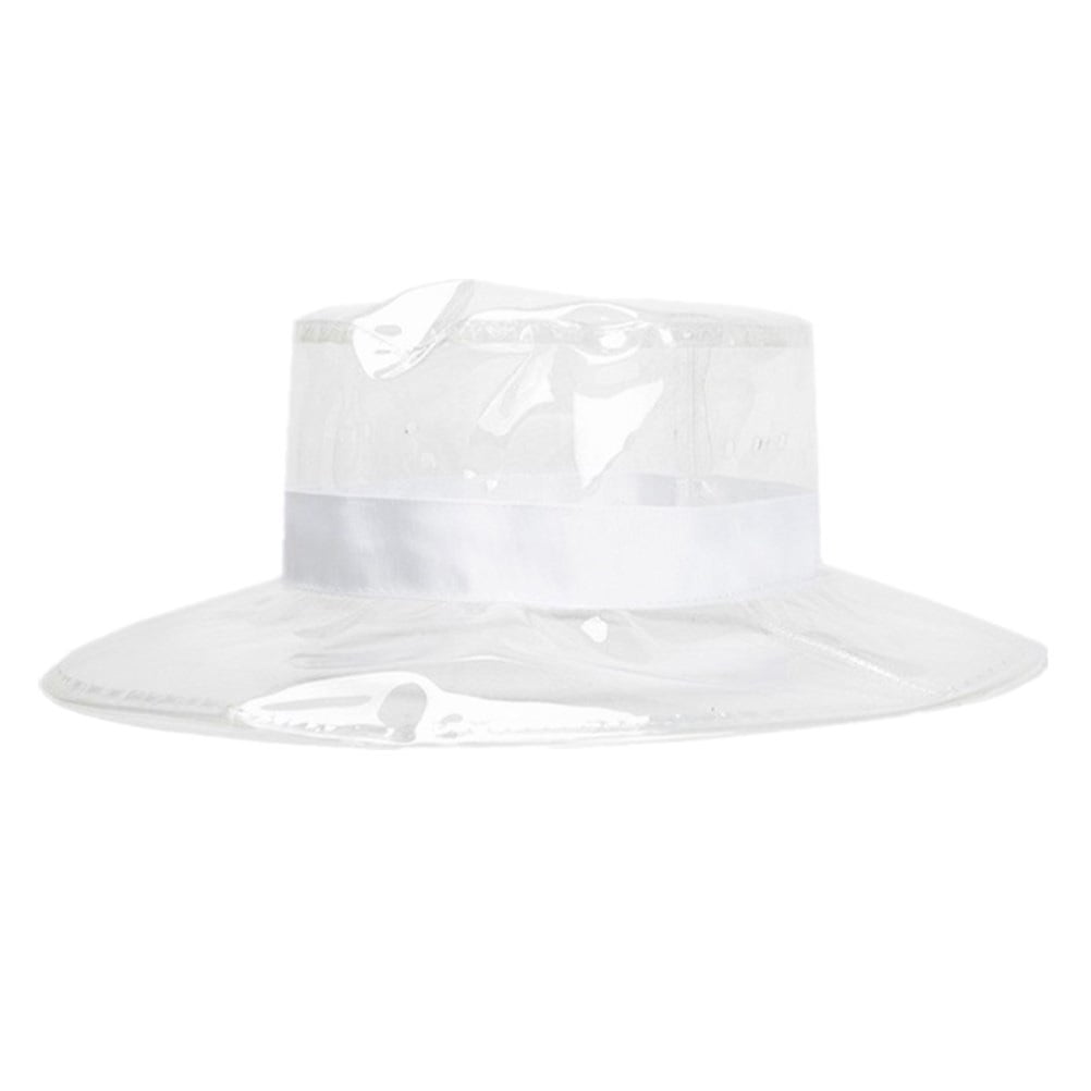OUNONA 1Pc Waterproof Bucket Hat Transparent Fisherman Hat Personalized ...