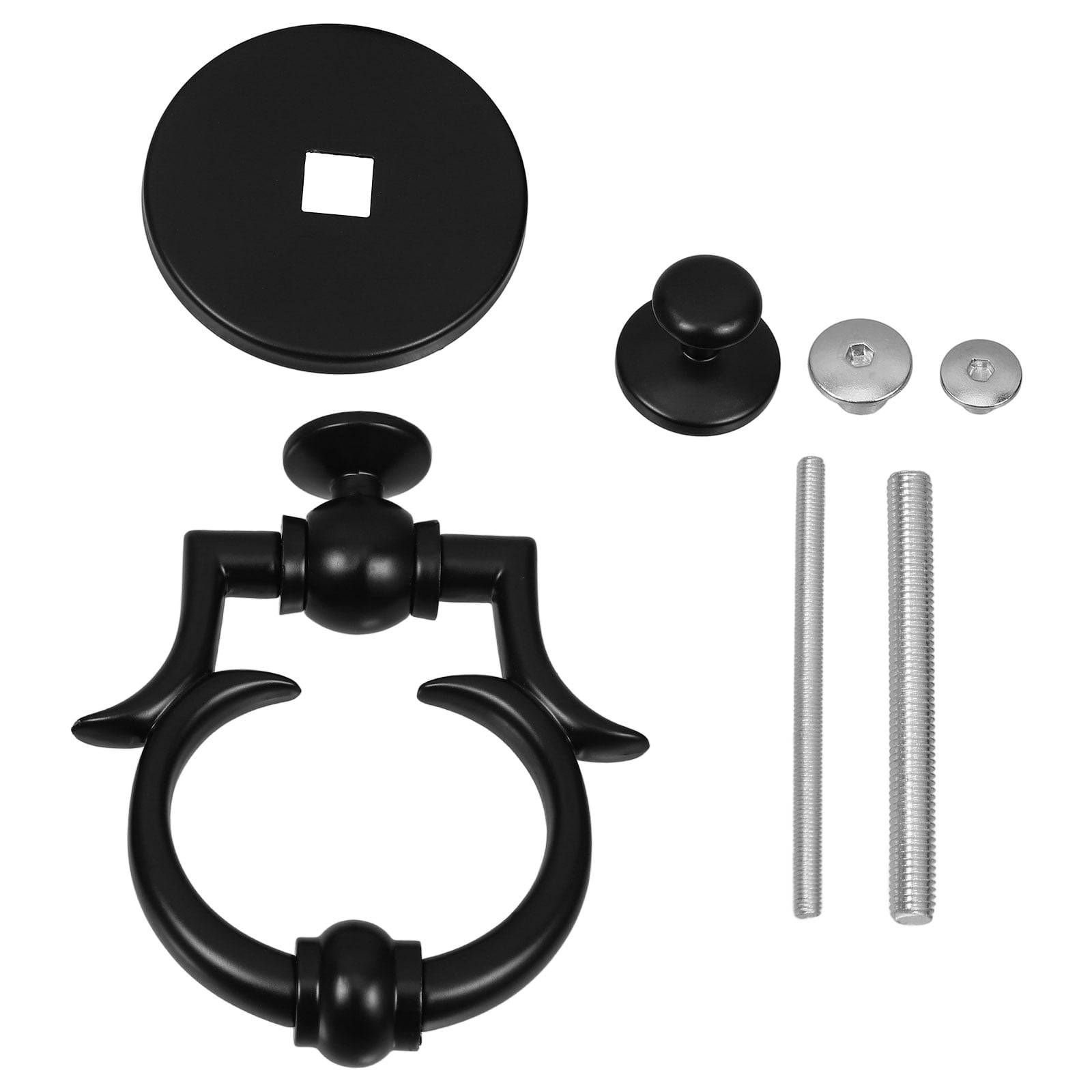 OUNONA 1Set Black European Style Door Knocker Metal Gate Knocking ...