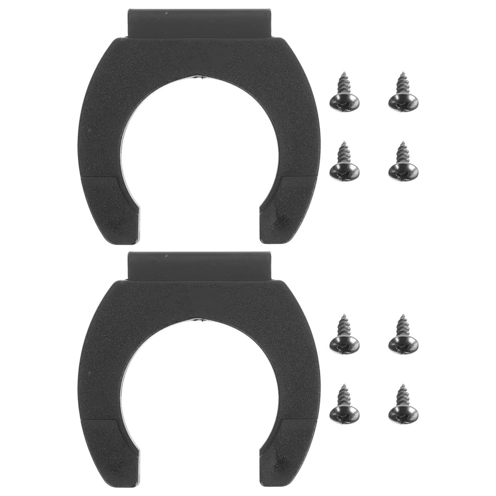 OUNONA Black Metal Microphone Wall Mount Hanger with Rubber Grip for ...