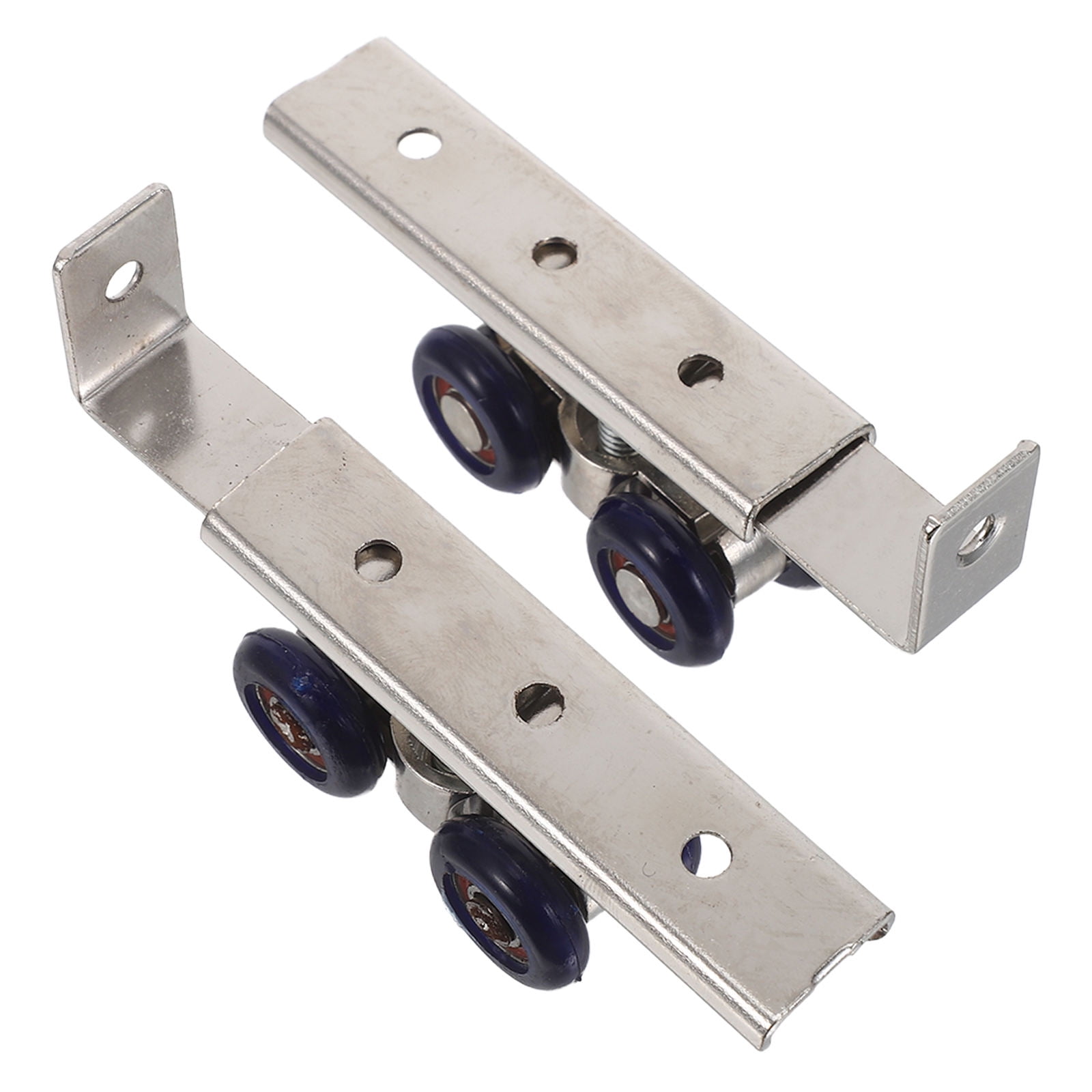 OUNONA 1Set Metal Sliding Door Roller System with 4 Wheel Track Rollers ...