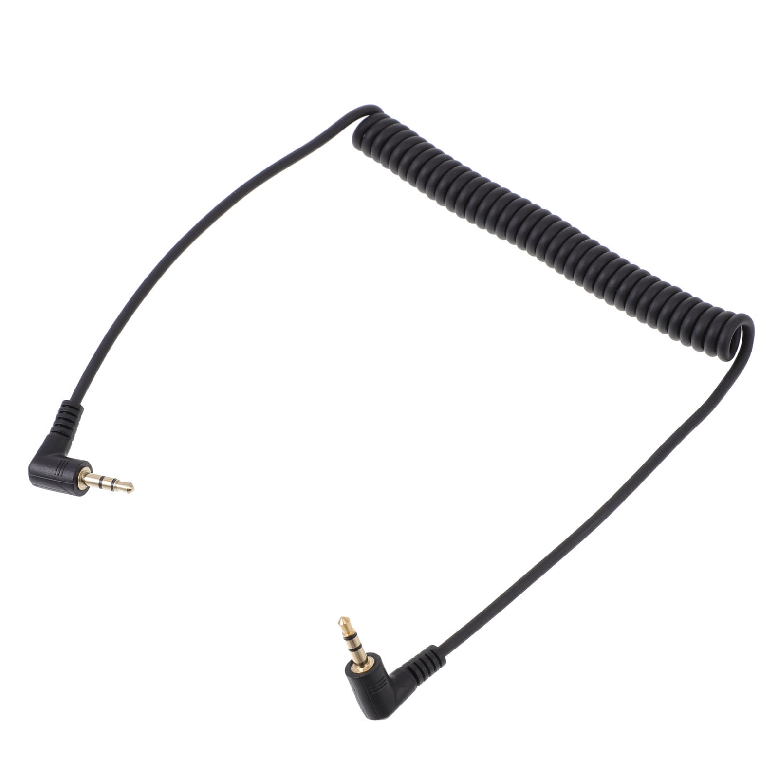 OUNONA 1pc Cable Male to Male Auxiliary Cable Spring Wire (Black ...