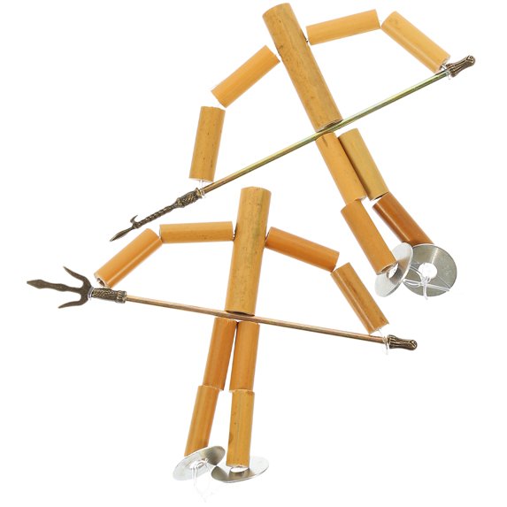 OUNONA 2 Bags of Funny DIY Bamboo Puppet Material Kit Creative Kids ...