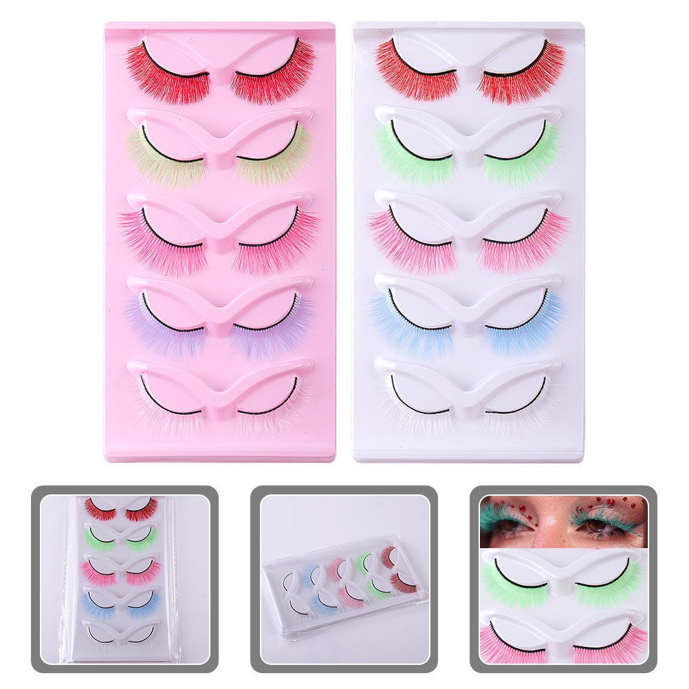 OUNONA 2 Boxes False Eyelashes Pairs Strip That Look Like Extensions ...