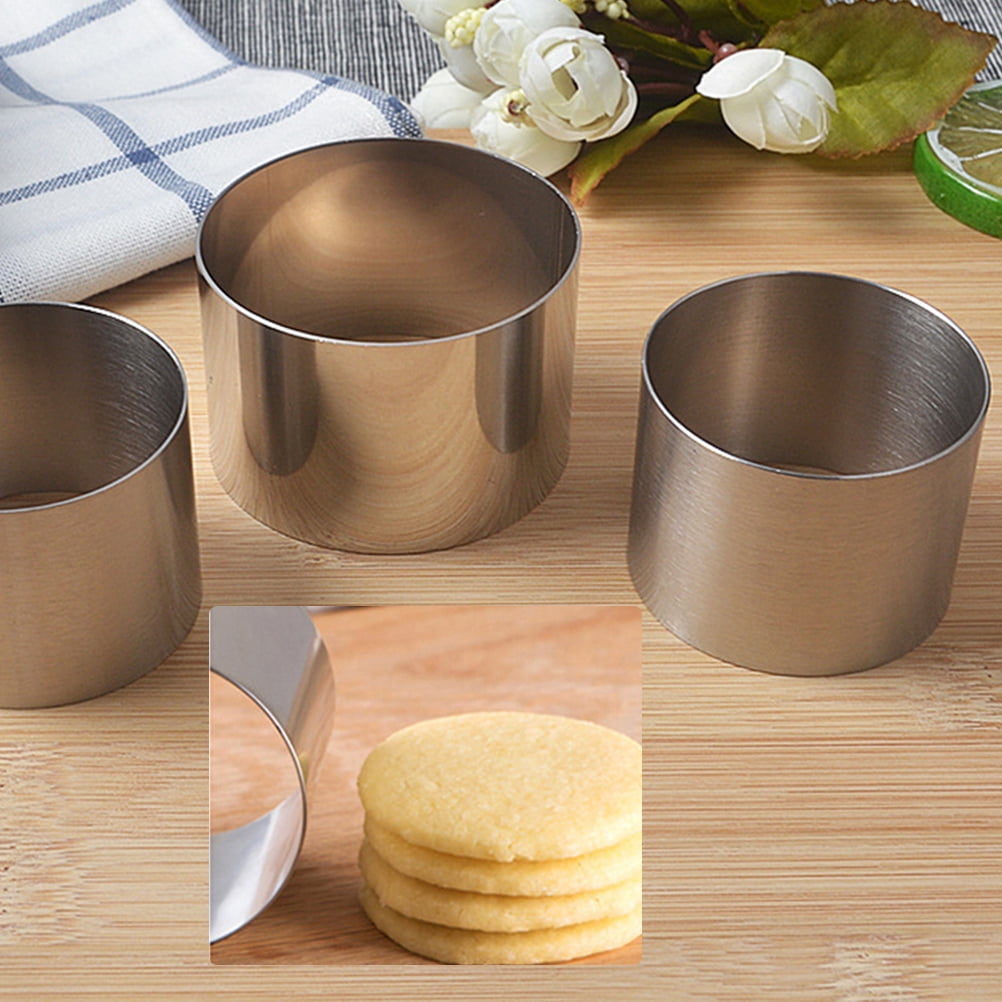 OUNONA 2 Inch Mini Round Mousse Cake Food Grade Stainless Steel Ring ...