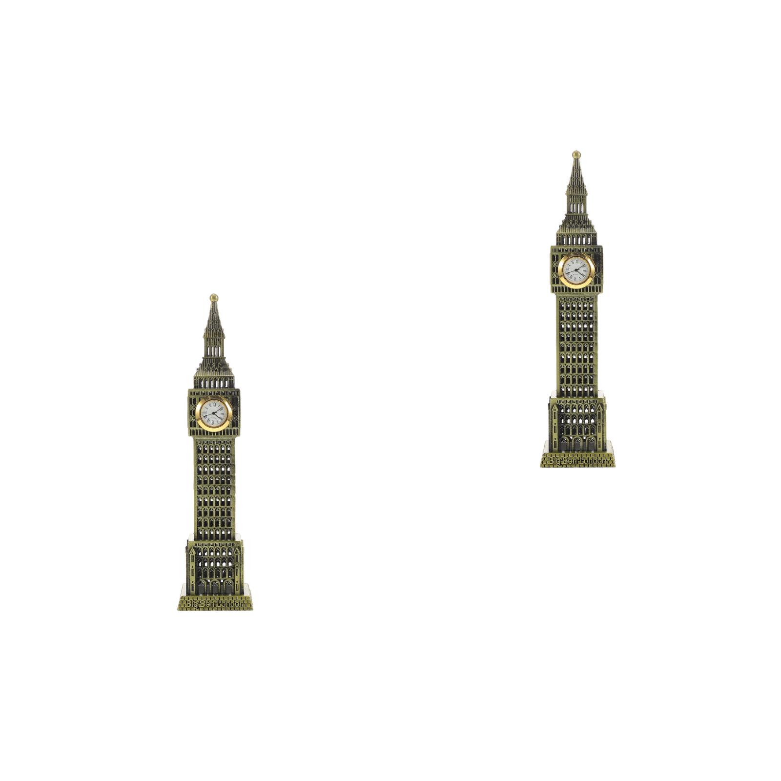 OUNONA 2 PCS British Decorations for Home Skyline Iconic Tower Statue ...