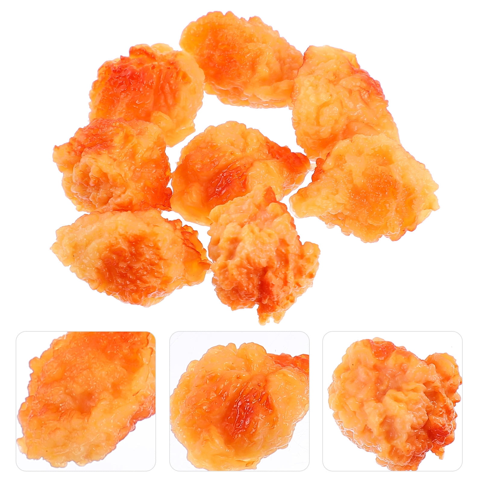 OUNONA 2 Pack High Simulation Food Model Photo Prop Chicken Popcorn ...