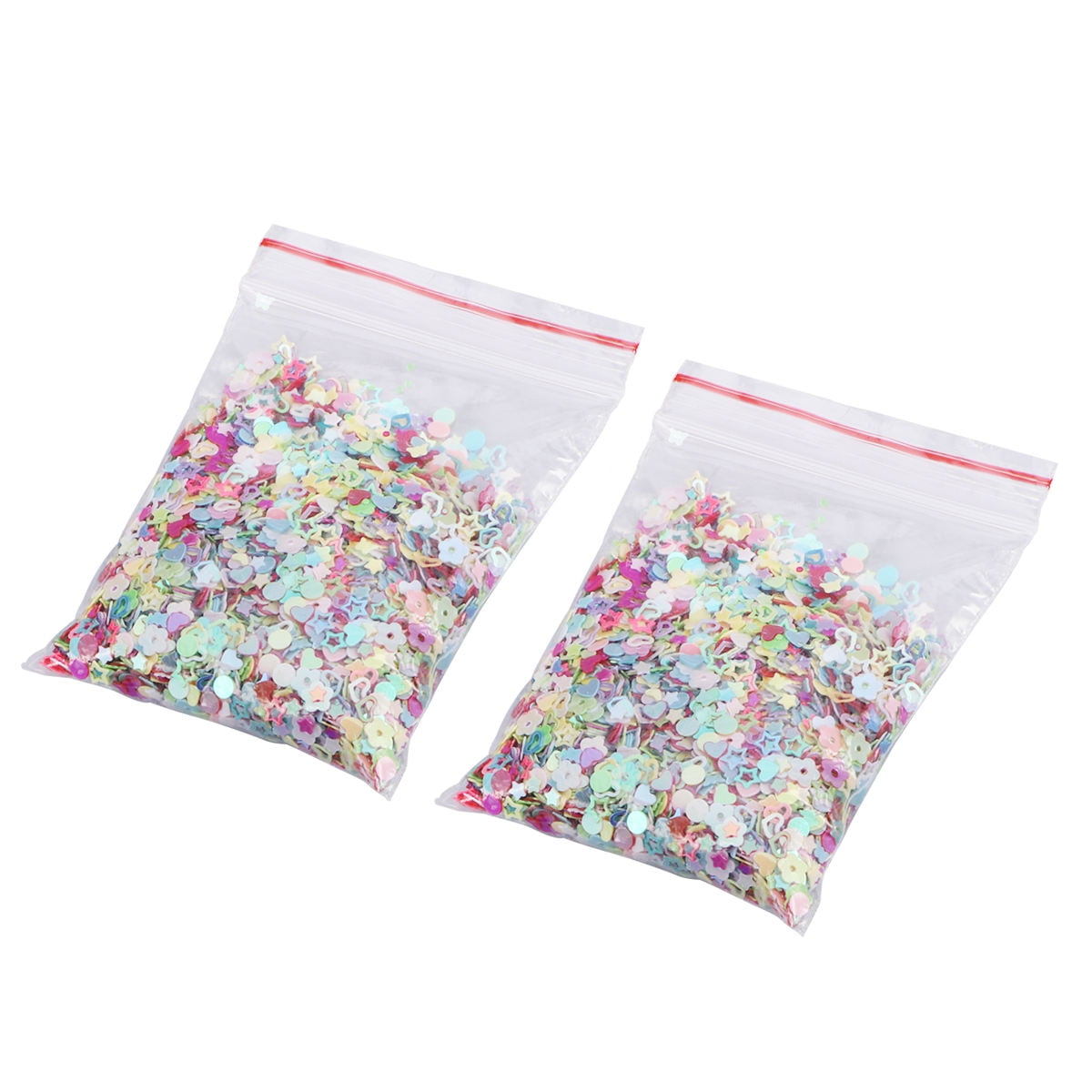 OUNONA 2 Packs of Glitter Colorful Sequins for Children DIY Crafts and ...