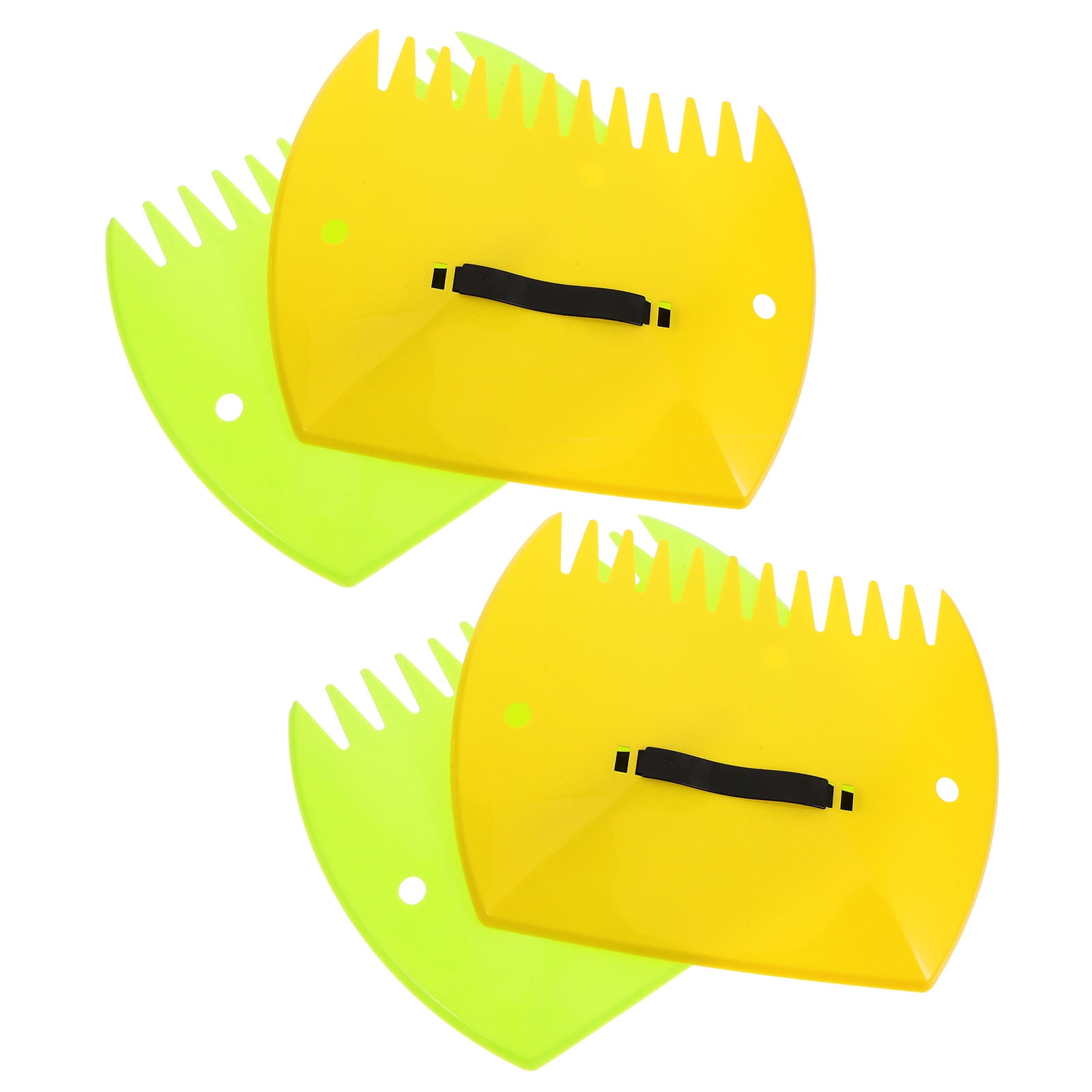 OUNONA 2 Pairs Of Leaf Grabber Rake Garden Hand Rake Leaf Cleaning ...