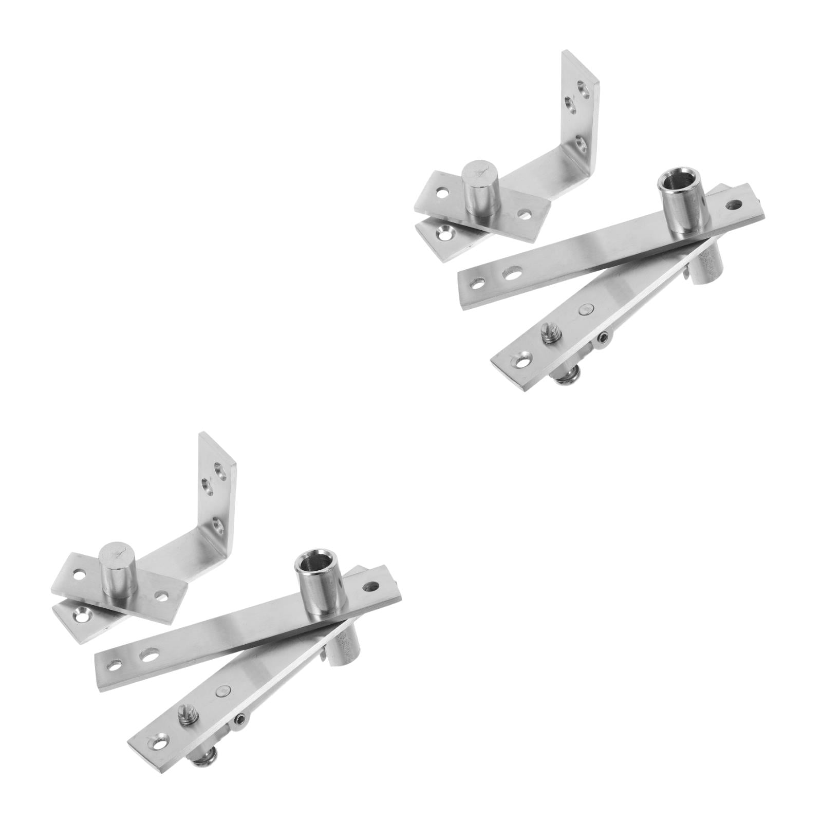 OUNONA 2 Pairs Stainless Steel Door Hinges Heavy Duty Pivot Hinges For ...