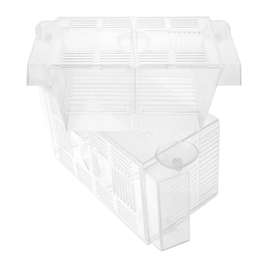 OUNONA 2 Pcs Aquarium Fish Fry Box Baby 12.60X7.00X7.00CM Transparent ...