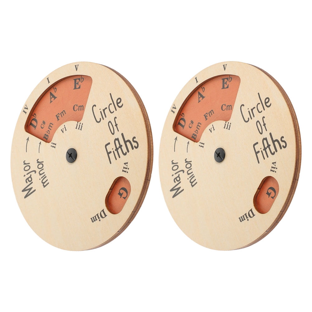 OUNONA 2pcs Melody Tool Chord Wheel for Musicians Circle of Fifths ...