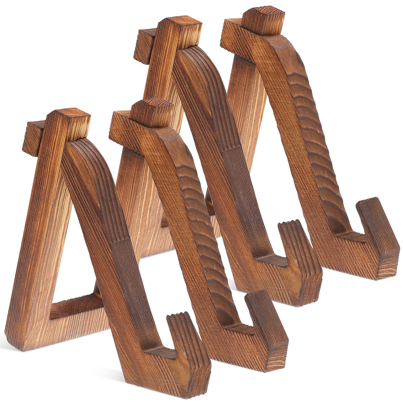 OUNONA 2 Pcs Display Stands Plate Stand Ornament Display Stand Wood ...