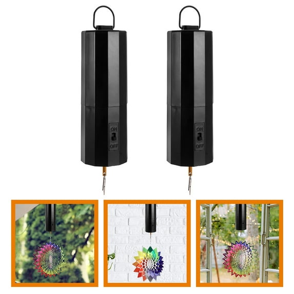 OUNONA 2 Pcs Electric Motor Rotating Wind Chimes Spinner Brushless ...