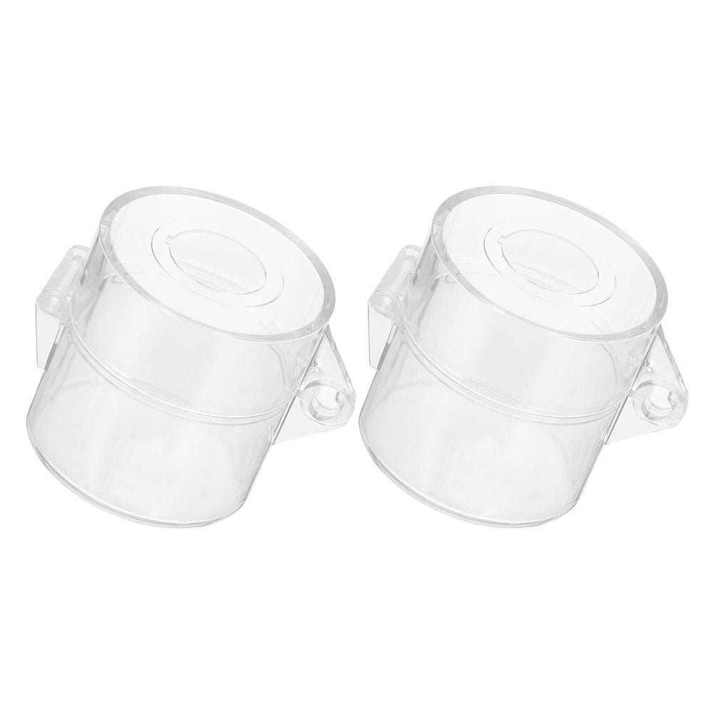 OUNONA 2pcs Emergency Stop Button Cover Transparent Plastic Push Button ...