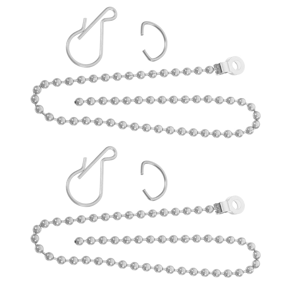 OUNONA 2 Pcs Fence Pipe Clamps Drain Valve Chain Toilet Replacement ...