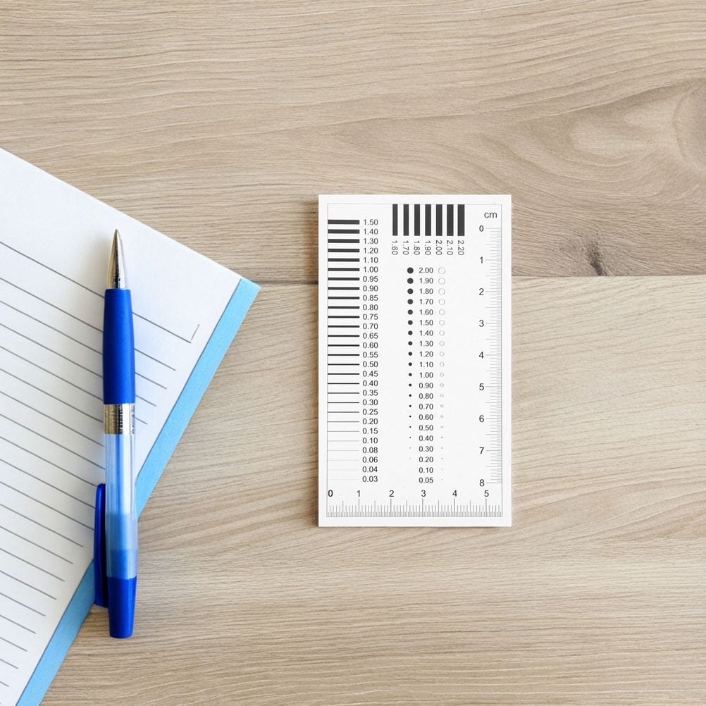 OUNONA 2 Pcs High Precision Transparency Flaw Detection Film Ruler Sec ...