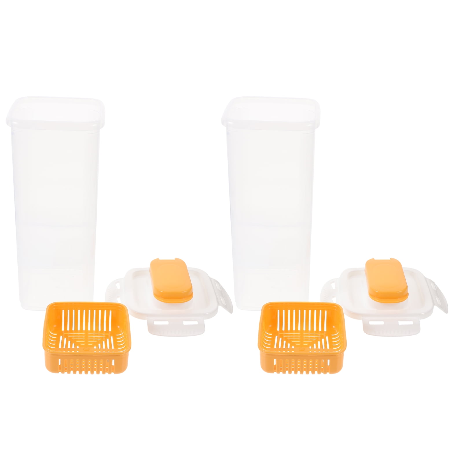 OUNONA 2 Pcs Laundry Detergent Storage Box Room Container Dispenser ...