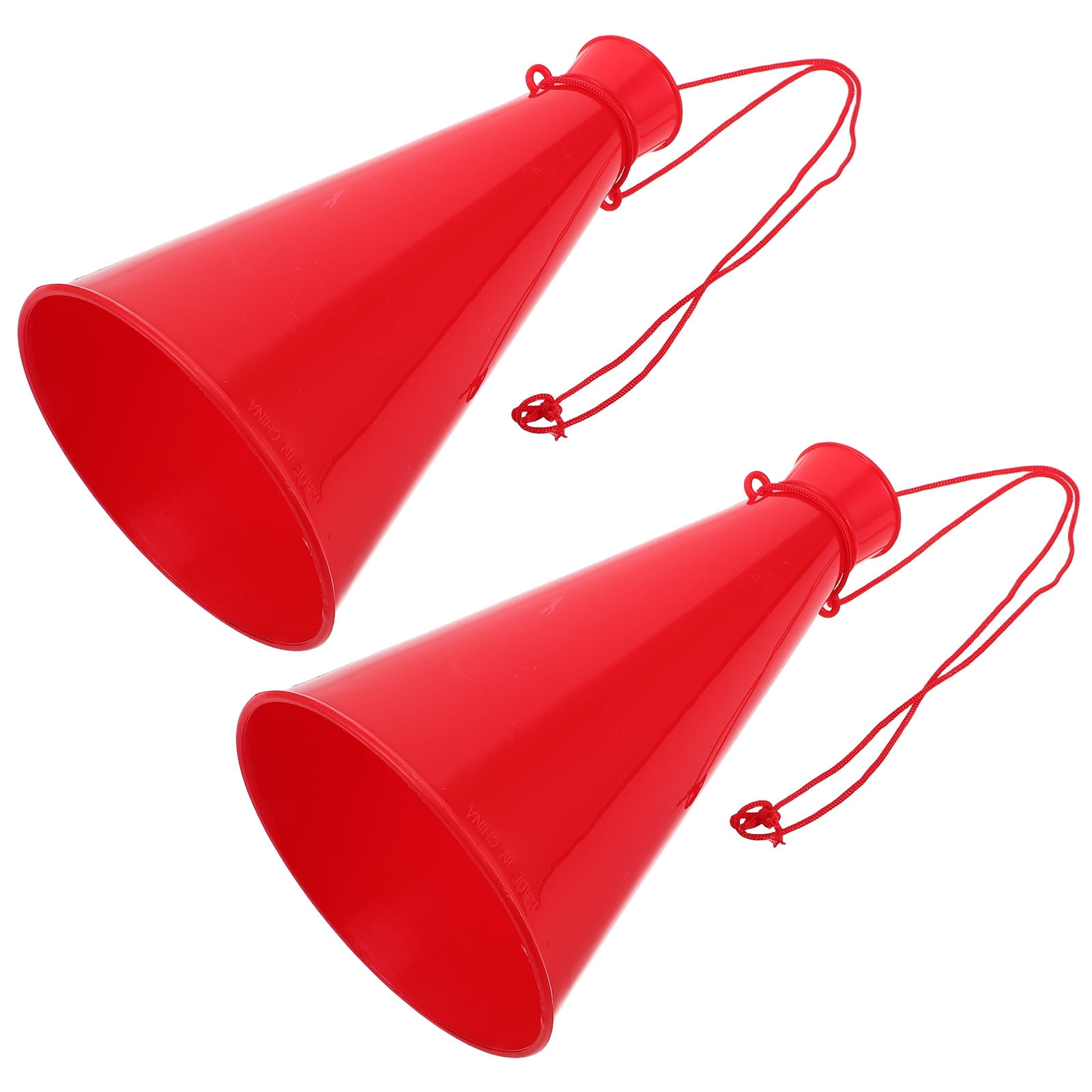 OUNONA 2 Pcs Megaphone Cheer for Party Prop Sport Cheering Props Red ...