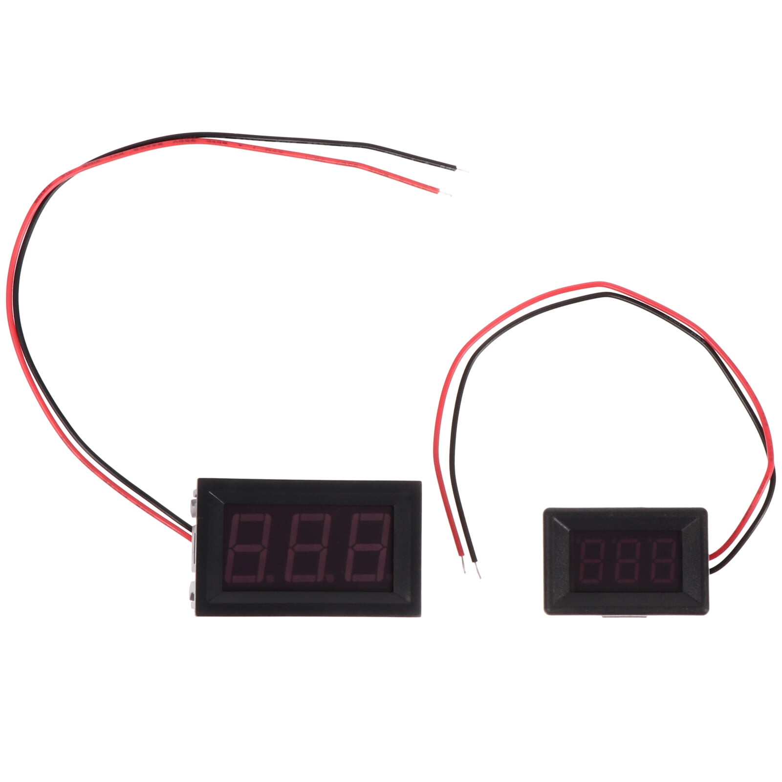 OUNONA 2 Pcs Mini Battery Voltage Tester LED Voltmeter Power Usage ...