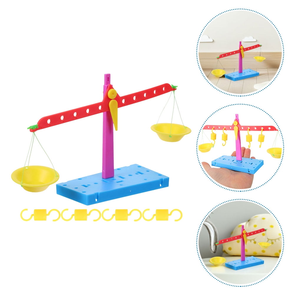 OUNONA 2 Pcs Multi Plastic Balance Scale for Kids Playing and Teaching ...