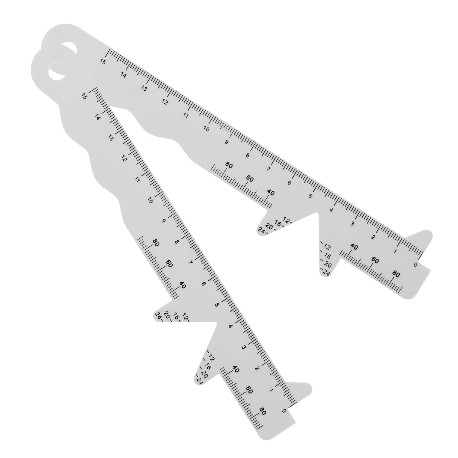 Pupil Distance Measuring Ruler Portable PD Meter for Eyewear Use 2Pcs ...