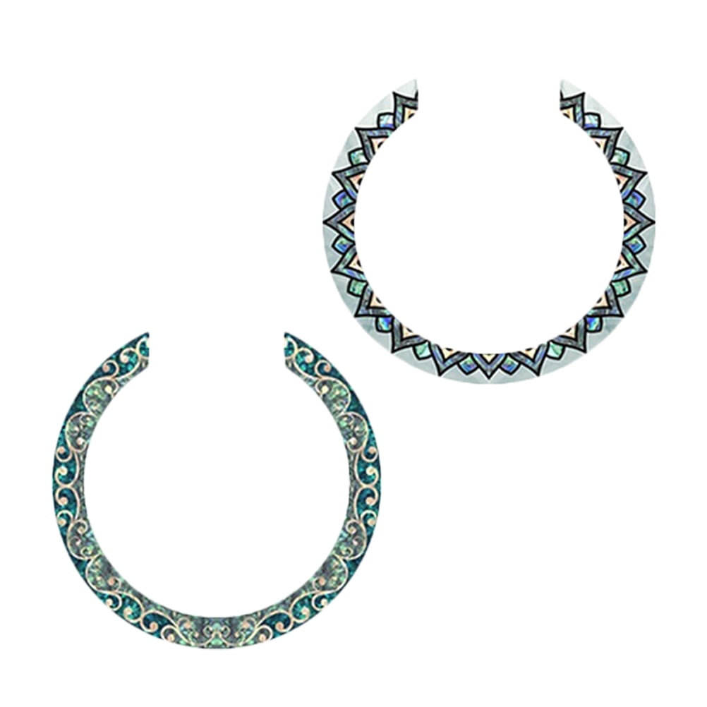 OUNONA 2 Pcs Musical Instrument Decals Acoustic Guitar Sound Hole Ring ...