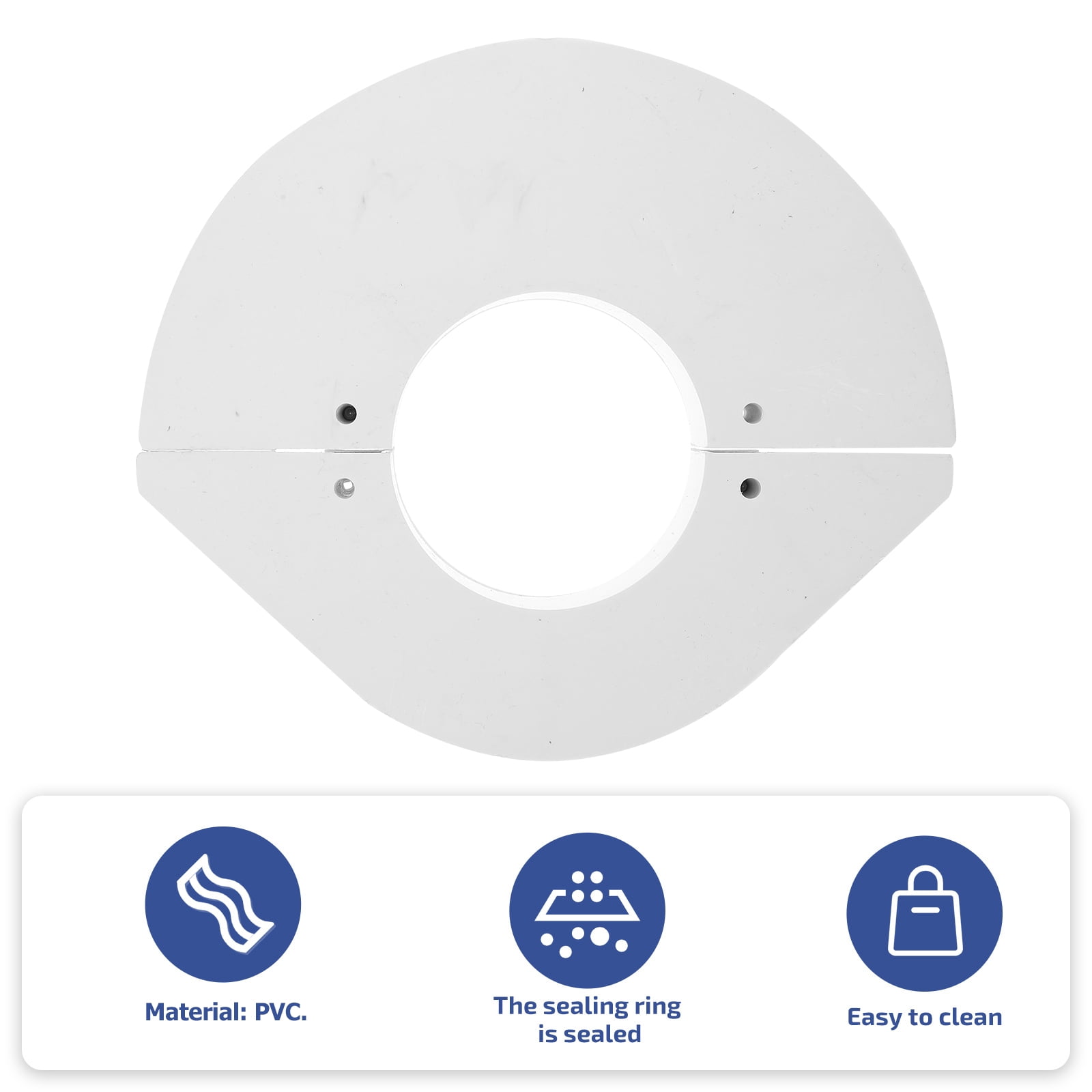 OUNONA 2 Pcs Plugging Hole Filling Template Water Pipe Drain Drainage ...