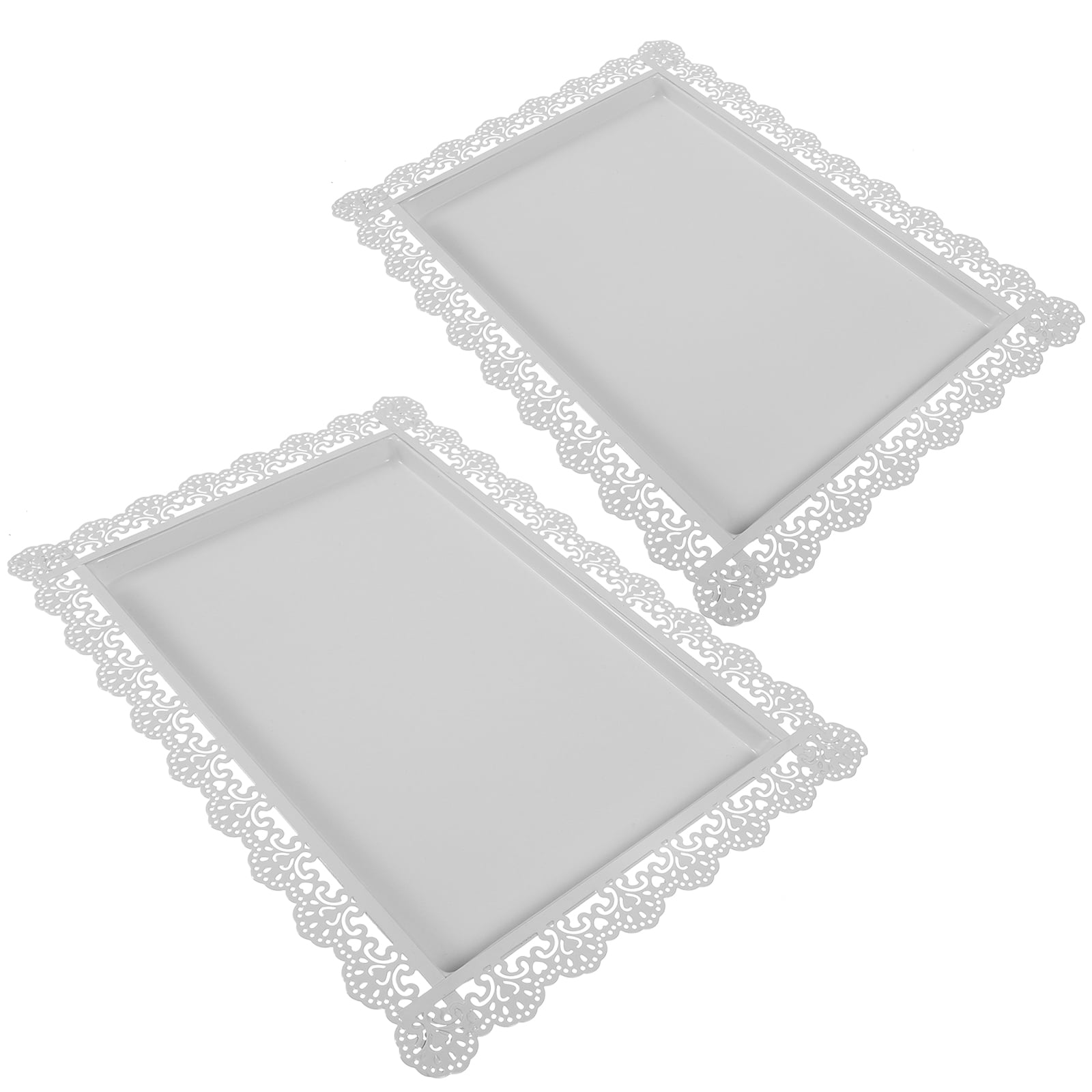 OUNONA 2 Pcs Rectangular Cake Boards Dessert Trays Dessert Table Fruit ...