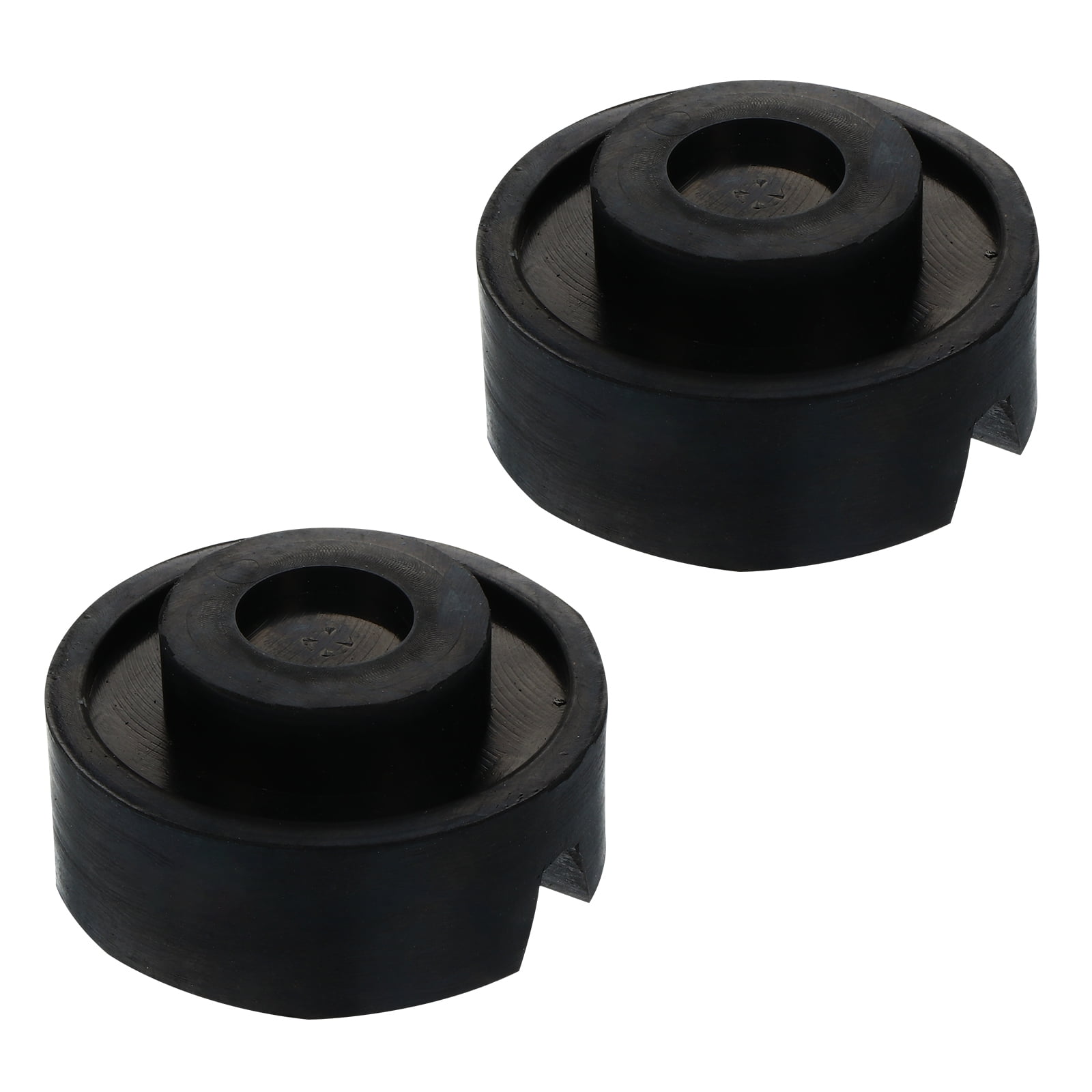 OUNONA 2 Pcs Rubber Slotted Pad Frame Rail Adapter Floor Jack Car ...