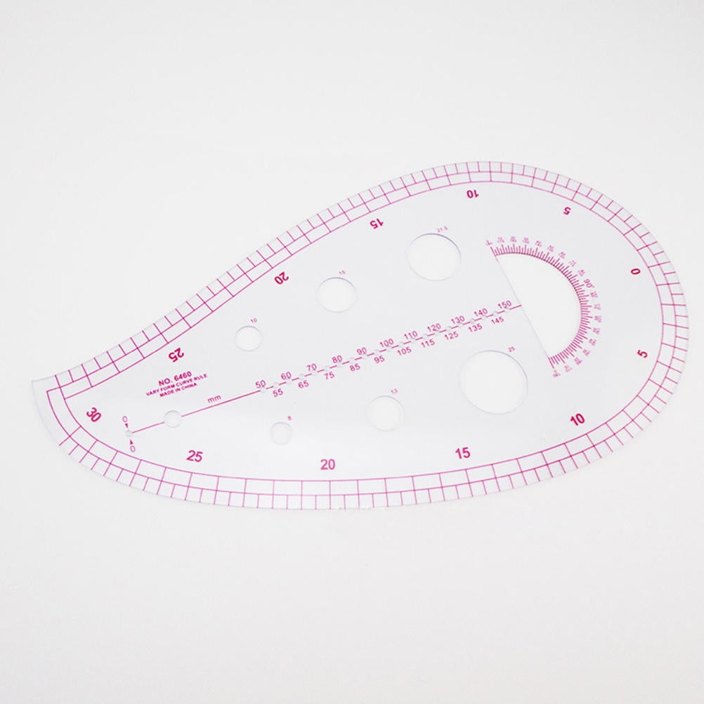 OUNONA 2 Pcs Sewing Gauge Cutting Fabric Ruler Suit Plate Making Rulers ...