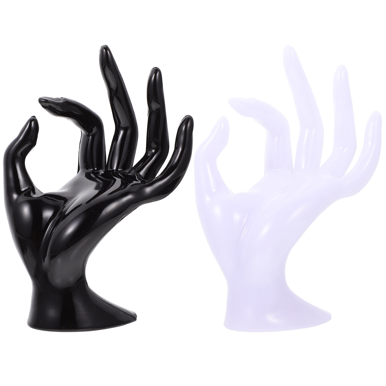 OUNONA 2 Pcs Stands Para Ring Hand Model Props Jewelry Store Display ...