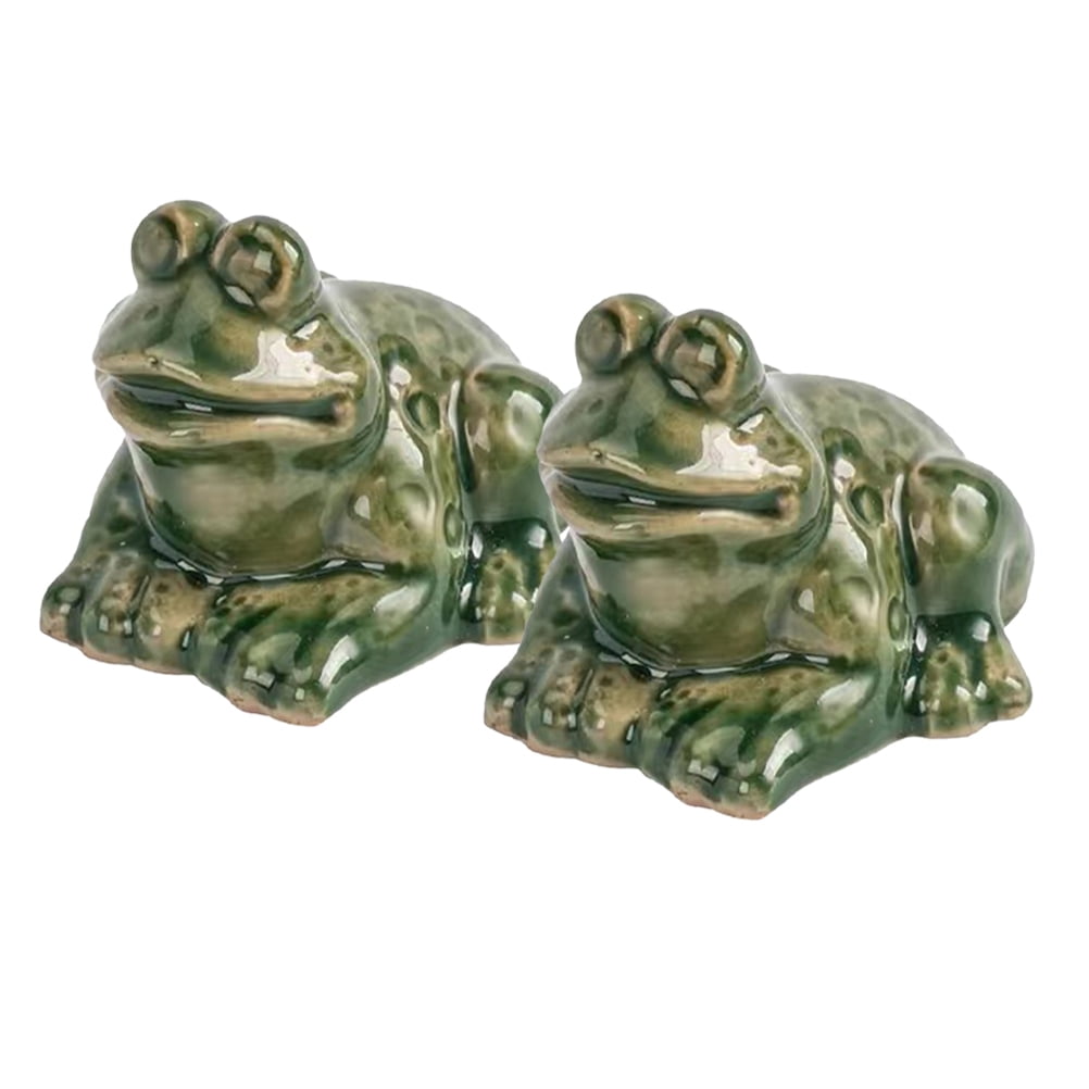 OUNONA Frog Modeling Bolt Cap 2Pcs Green Resin Toilet Parts Cover ...