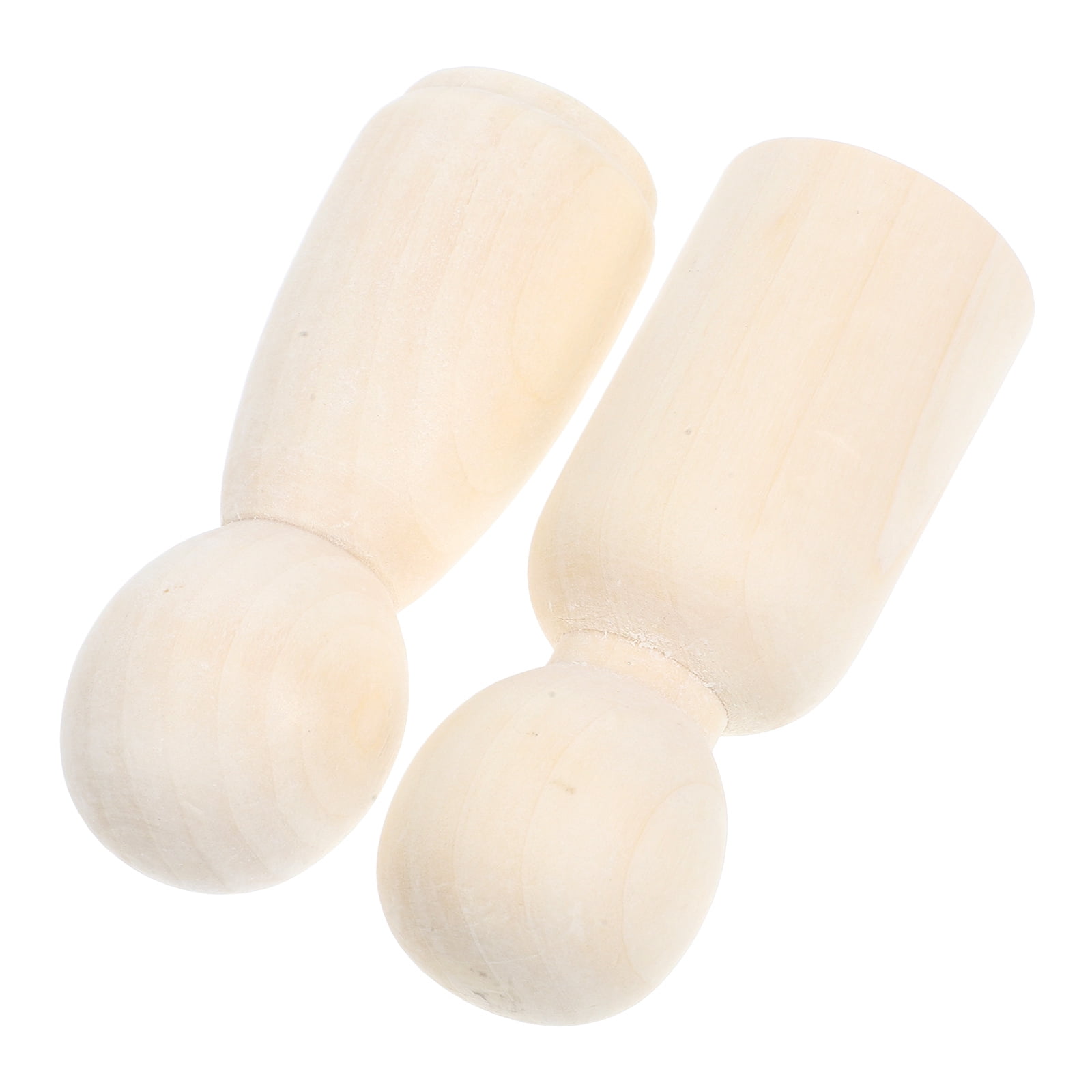 OUNONA 2 Pcs Wooden Man Clear Test Tubes Flat Toy Dolls Graffiti ...