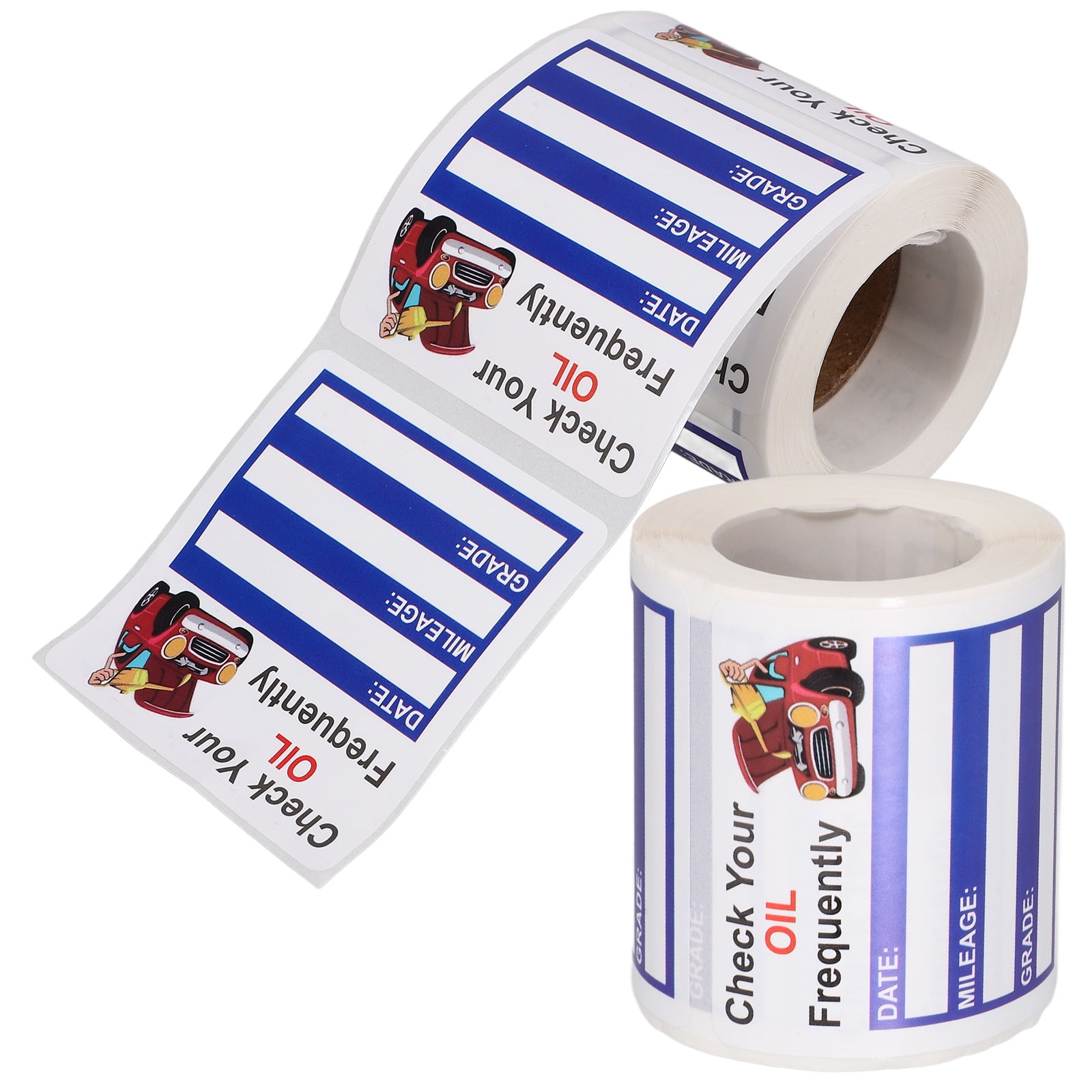 OUNONA 2 Rolls Oil Change Reminder Sticker Car Repairing Adhesive ...