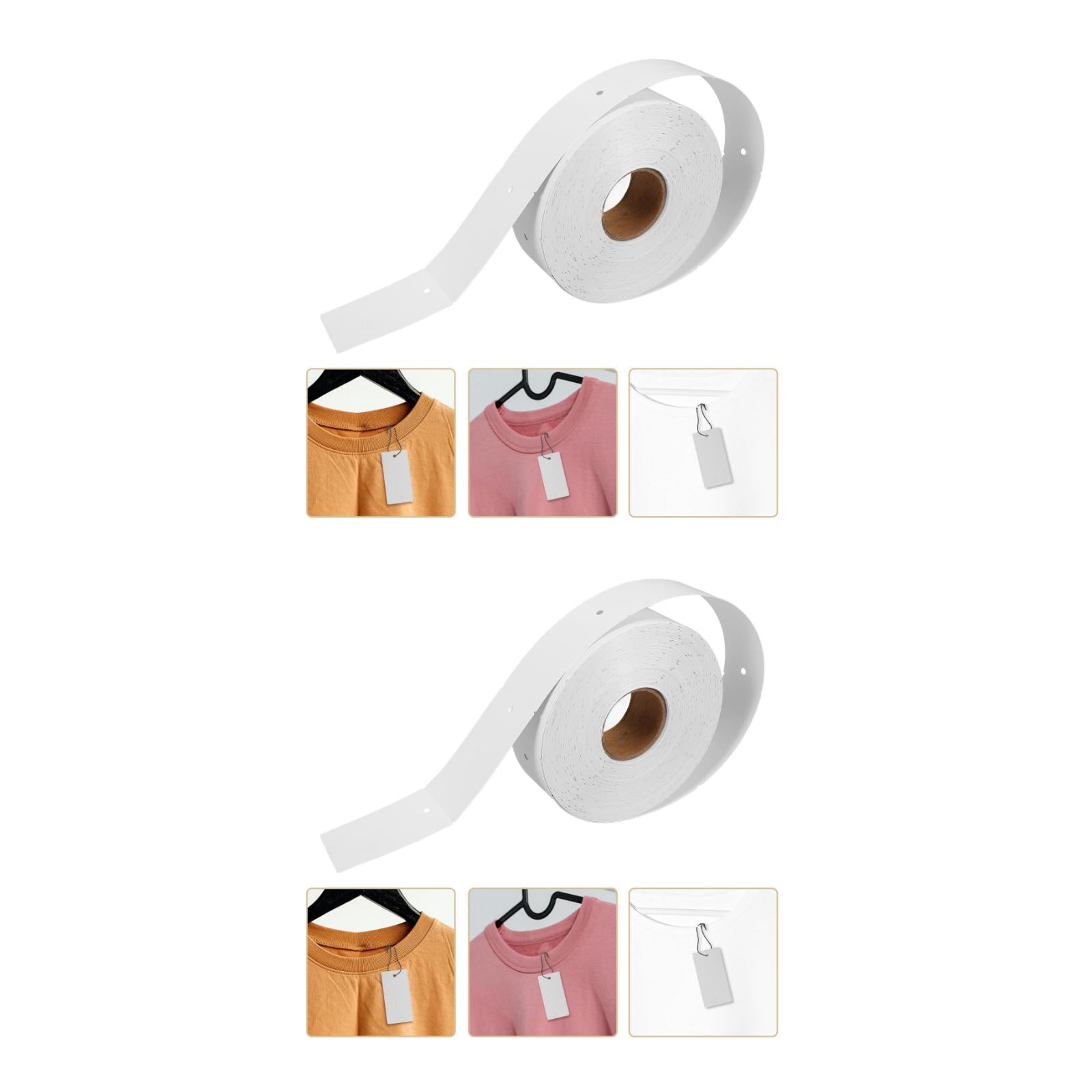 OUNONA 2 Rolls Blank Name Tags for Clothes Printable White Copperplate ...