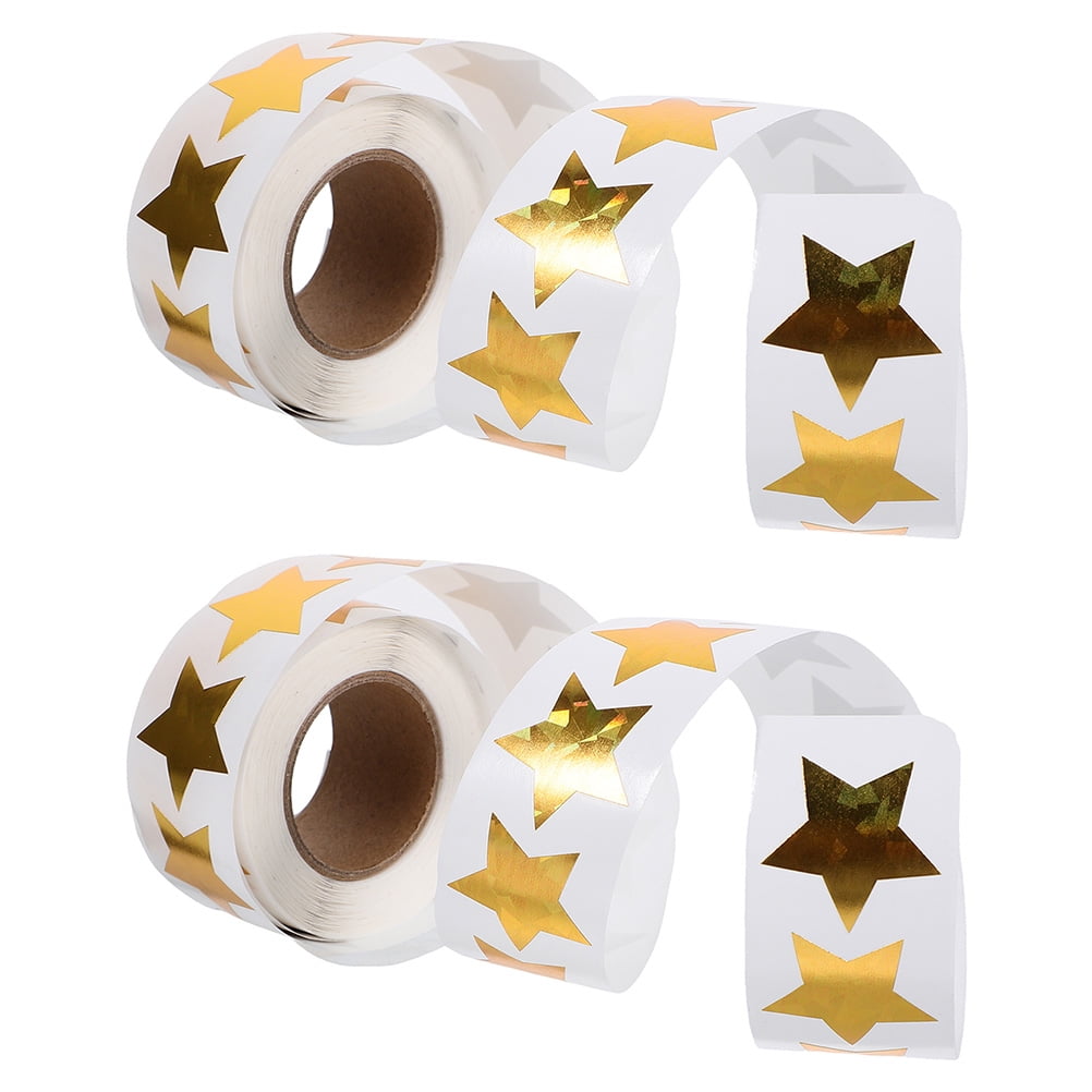 OUNONA 2 Rolls Star Sticker Pentagram Stickers Decorative Reward ...