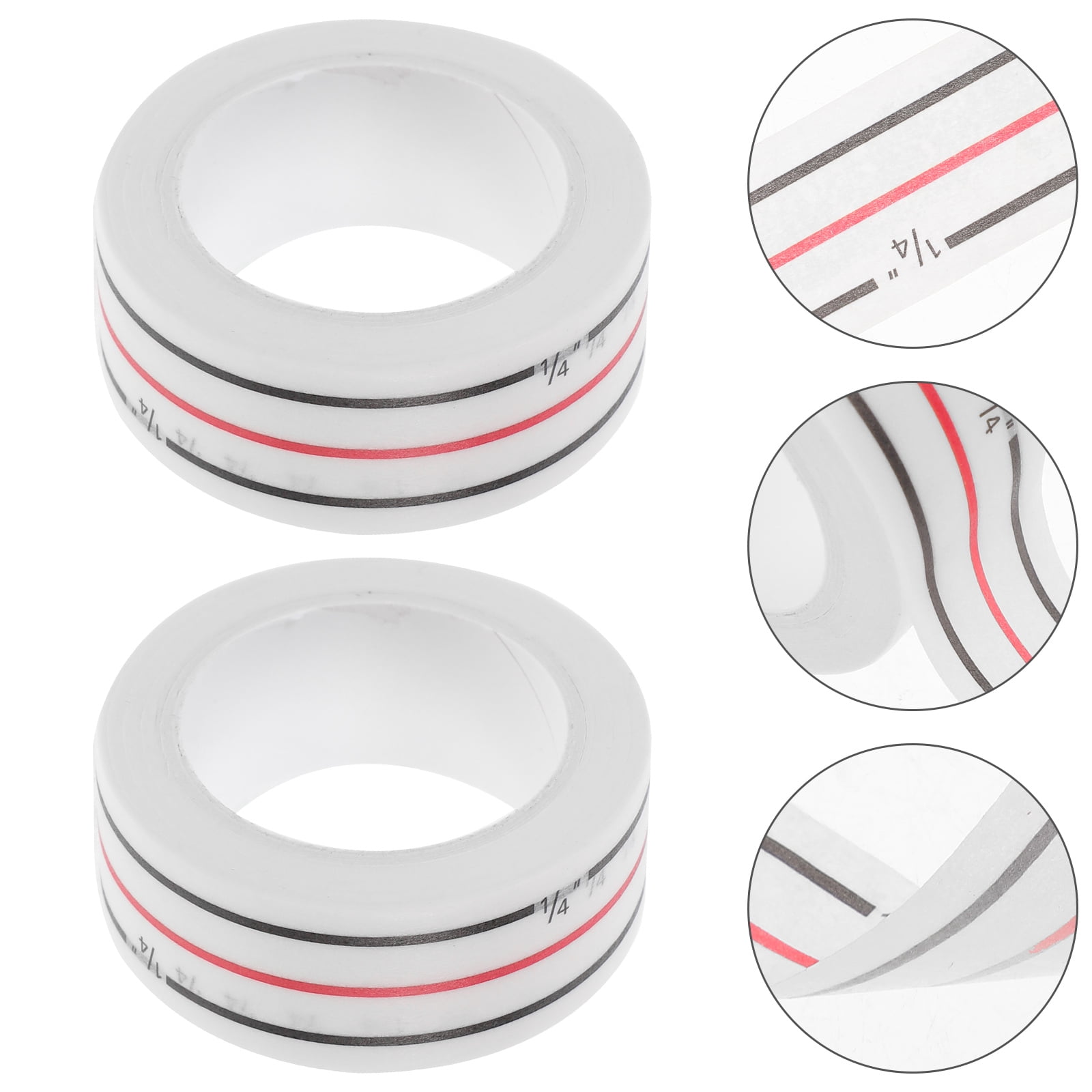 OUNONA Diagonal Seam Tapes for Sewing Projects 2 Rolls White Paper Tape ...