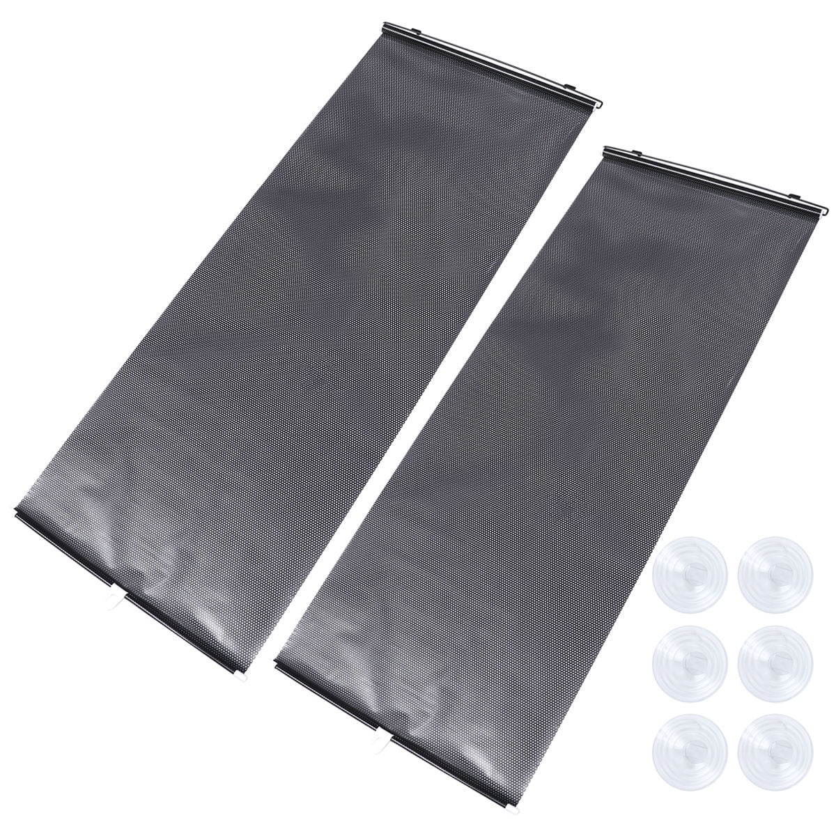 OUNONA 2 Set Retractable Removable Window Tint Sun Shade Visor Car ...