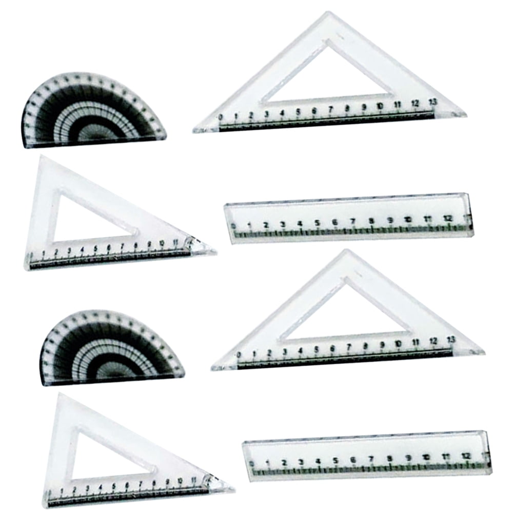 OUNONA 2 Set of Doll House Mini Ruler Set Miniature Doll House Ruler ...