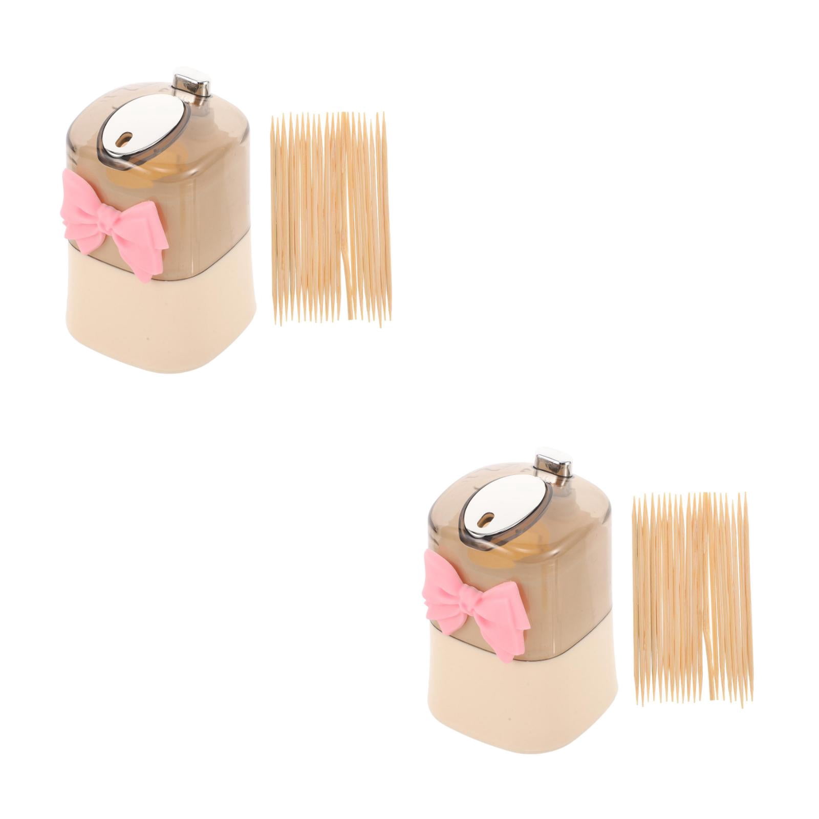 OUNONA 2 Sets Automatic Toothpick Dispenser Creative Pop Up Toothpick ...
