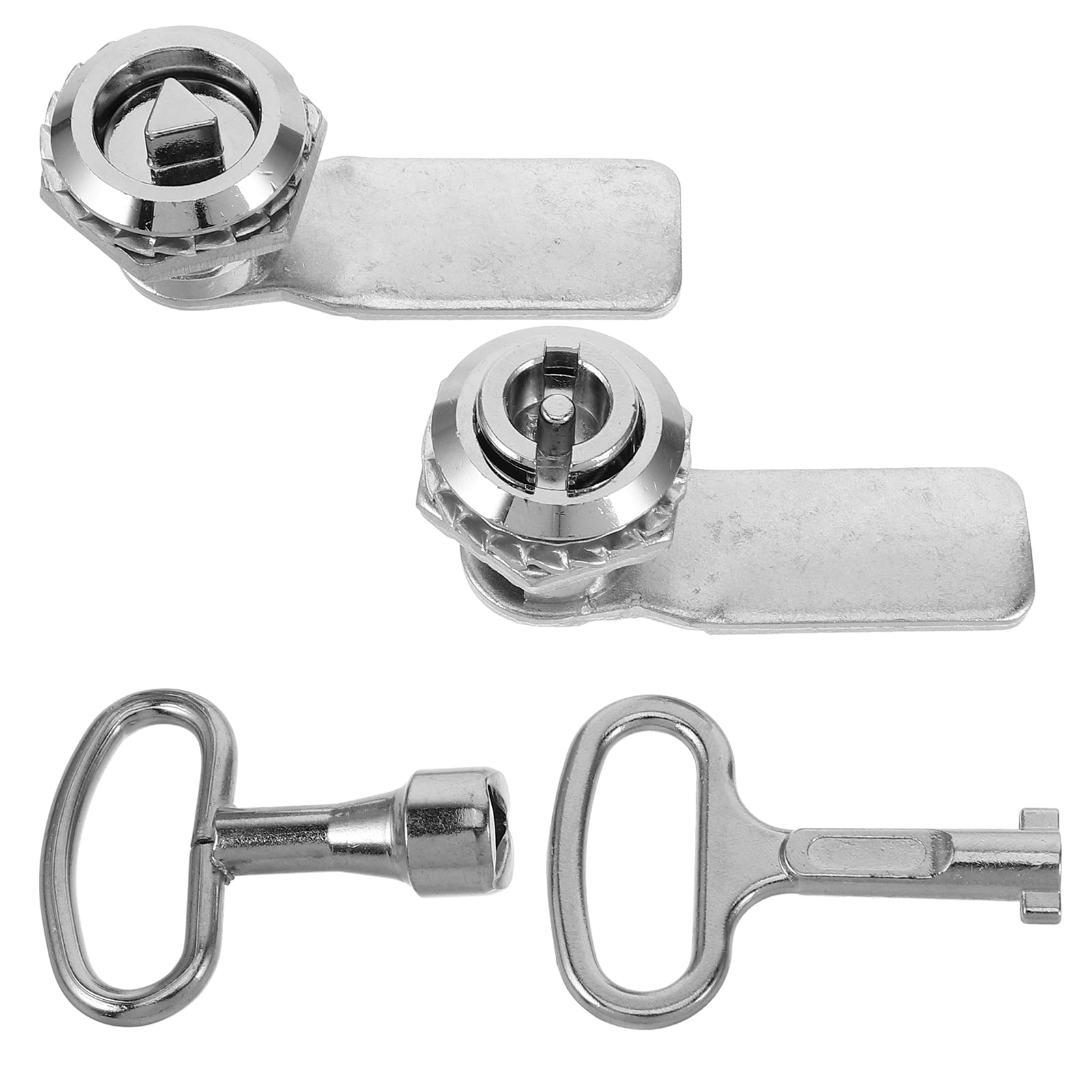 OUNONA 2 Sets Barrel Lock Key for Electric Meter Door Hinge Silver ...