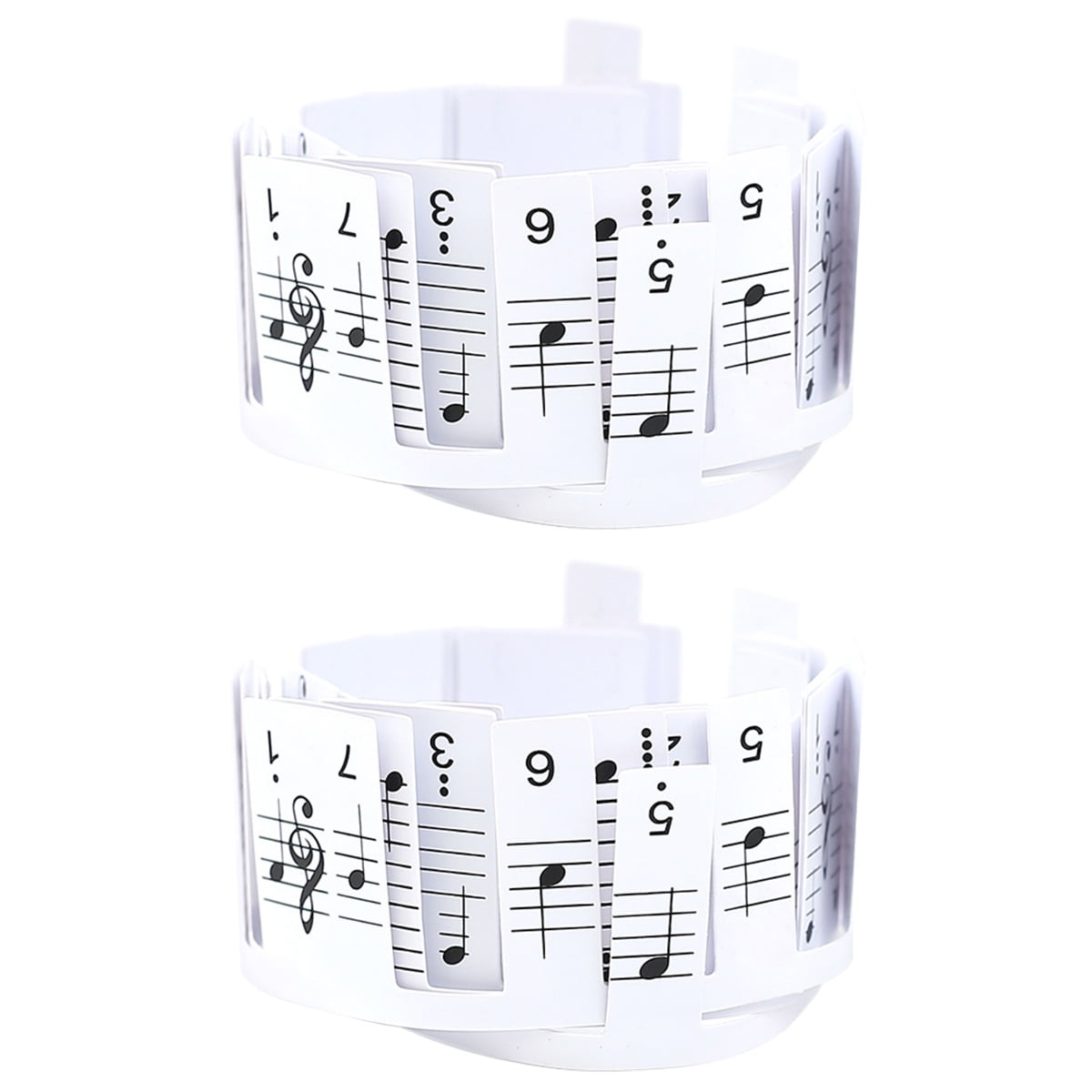 OUNONA 2 Sets Beginner Piano Keyboard Sticker Piano Keyboard Note Strip ...