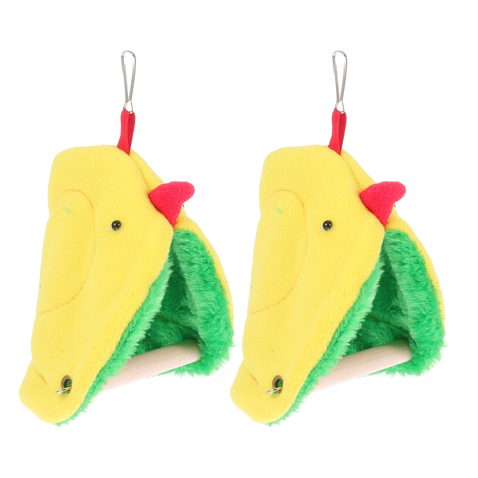 OUNONA 2 Sets Bird Hut Quail Cage Triangle Bird Nest Pet Bird Nest ...