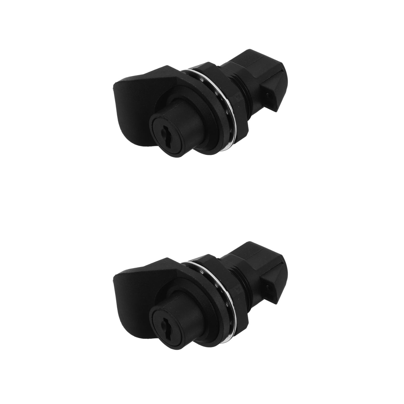 OUNONA 2 Sets Cabinet Lock Rv Compartment Latch Black Toolbox Lock Door ...