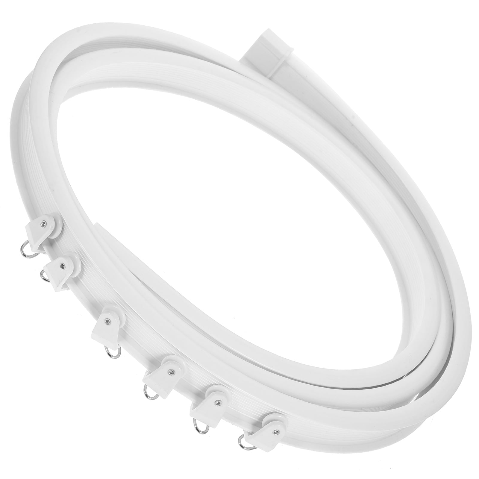 OUNONA 2 Sets Ceiling Curtain Track Flexible Curtain Slider Track ...