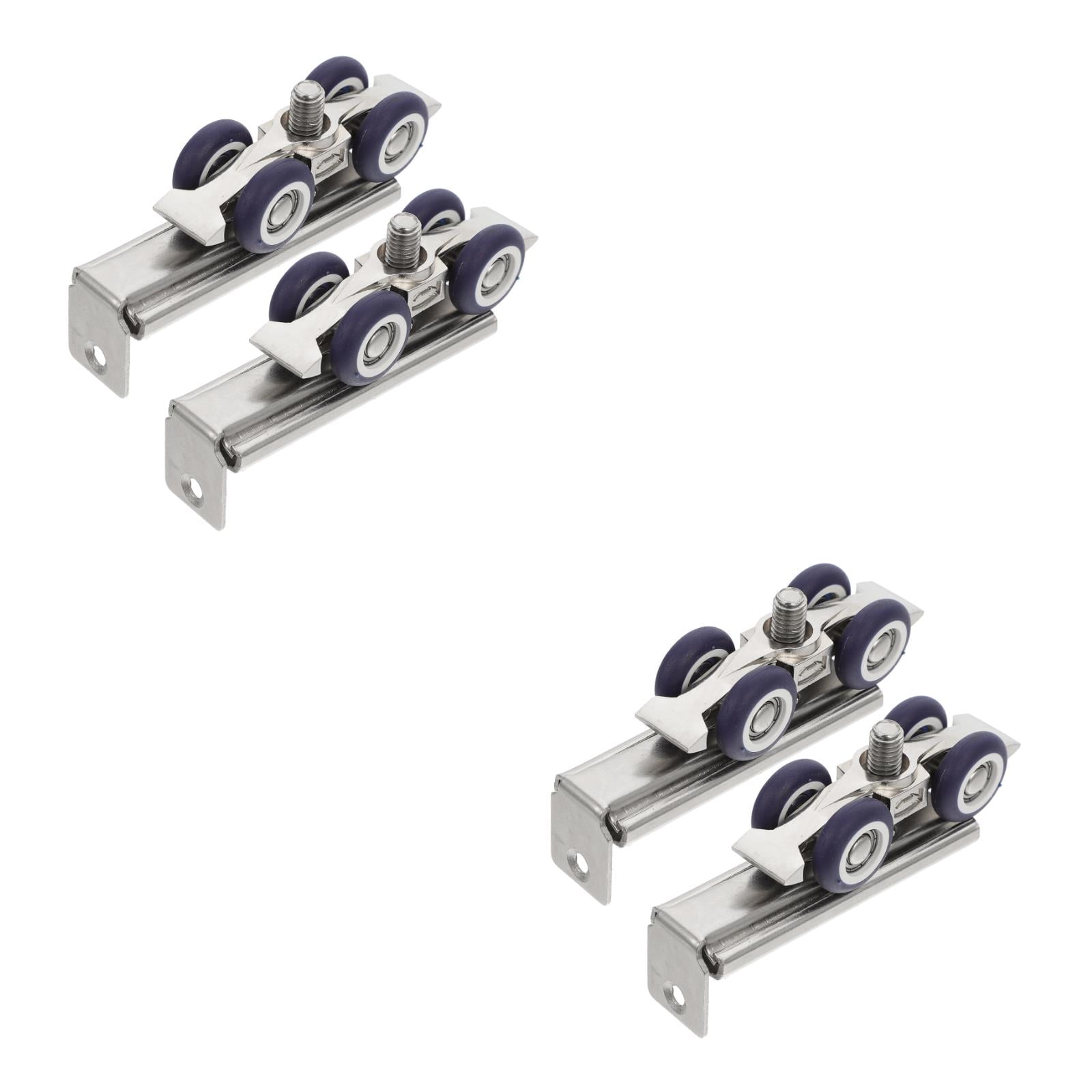 OUNONA 2 Sets Door Window Track Roller Door Track Wheels Home Sliding ...